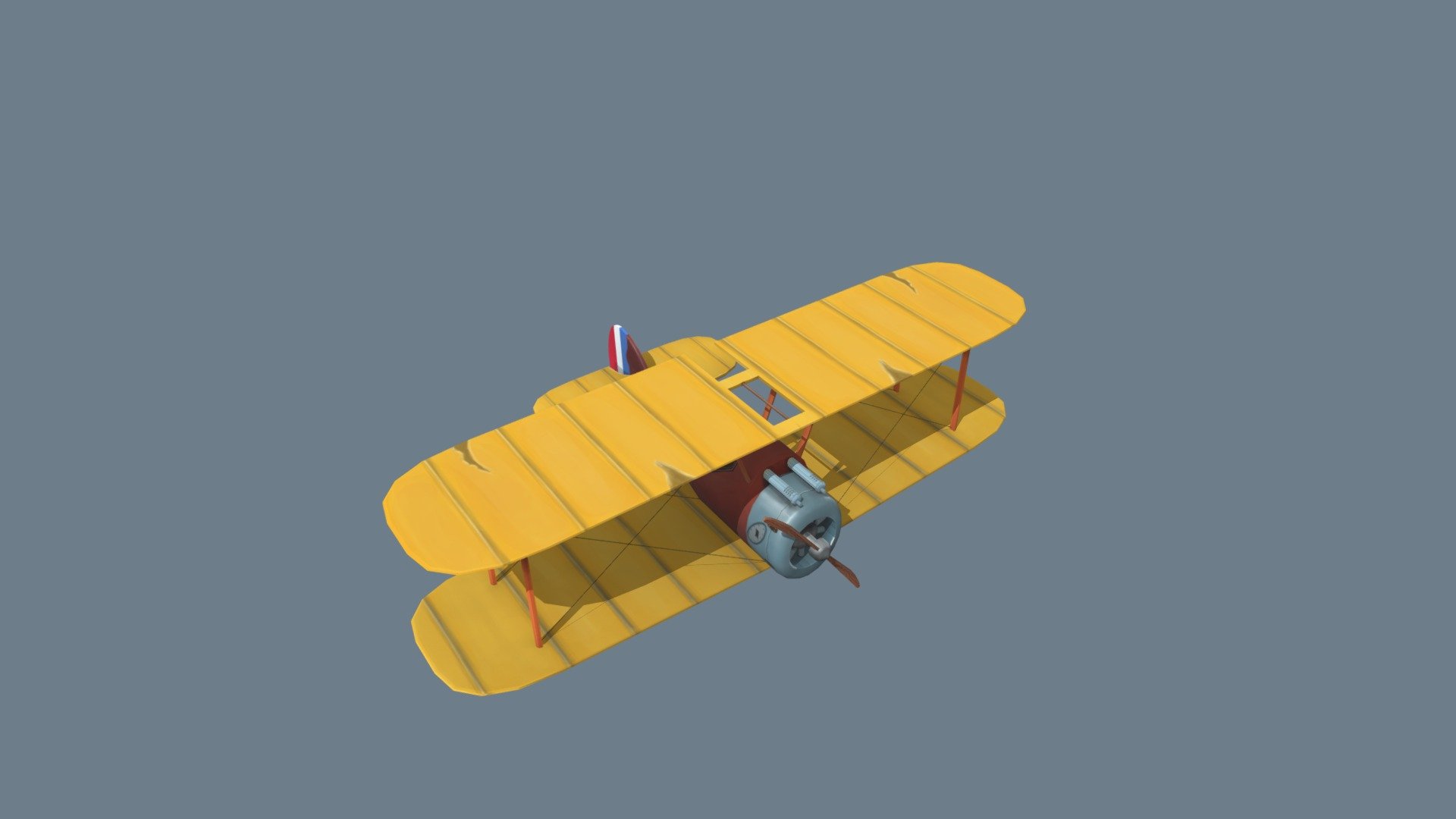 Handpainted Low Poly Plane - 3D model by Arno_Van_Lombergen [130ccc0 ...