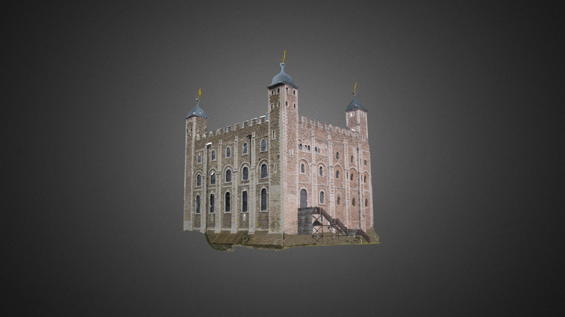 White Tower, Tower of London - 3D model by CyArk [130df1d] - Sketchfab