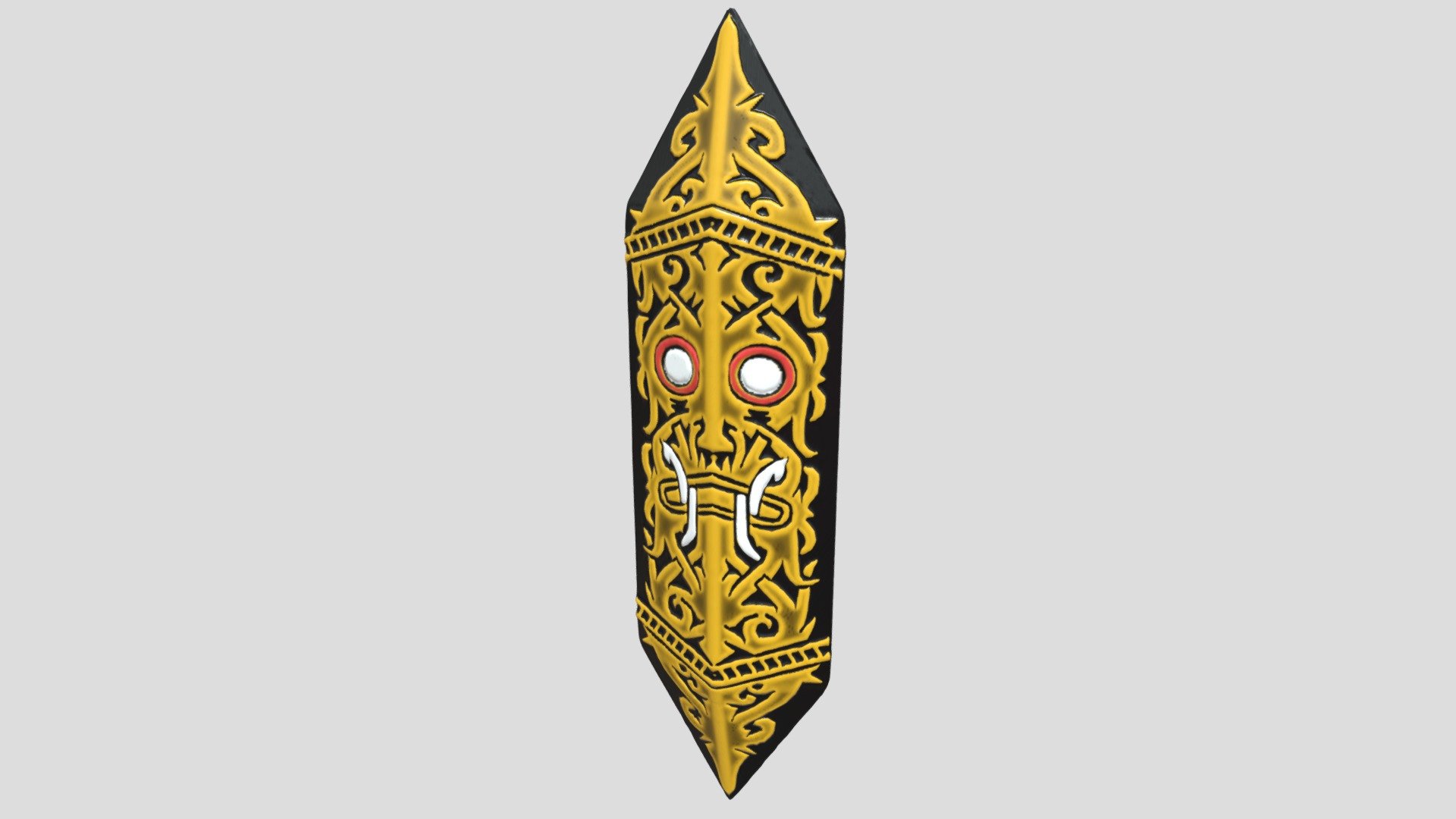 Tameng Dayak (shield) - Download Free 3D model by apasipepgapuak ...