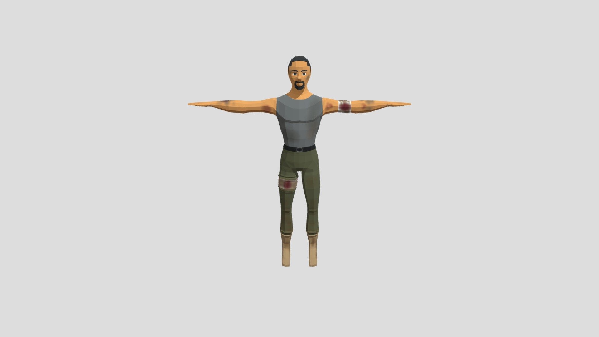 Low Poly Apocalypse Character Model - Download Free 3D model by ...