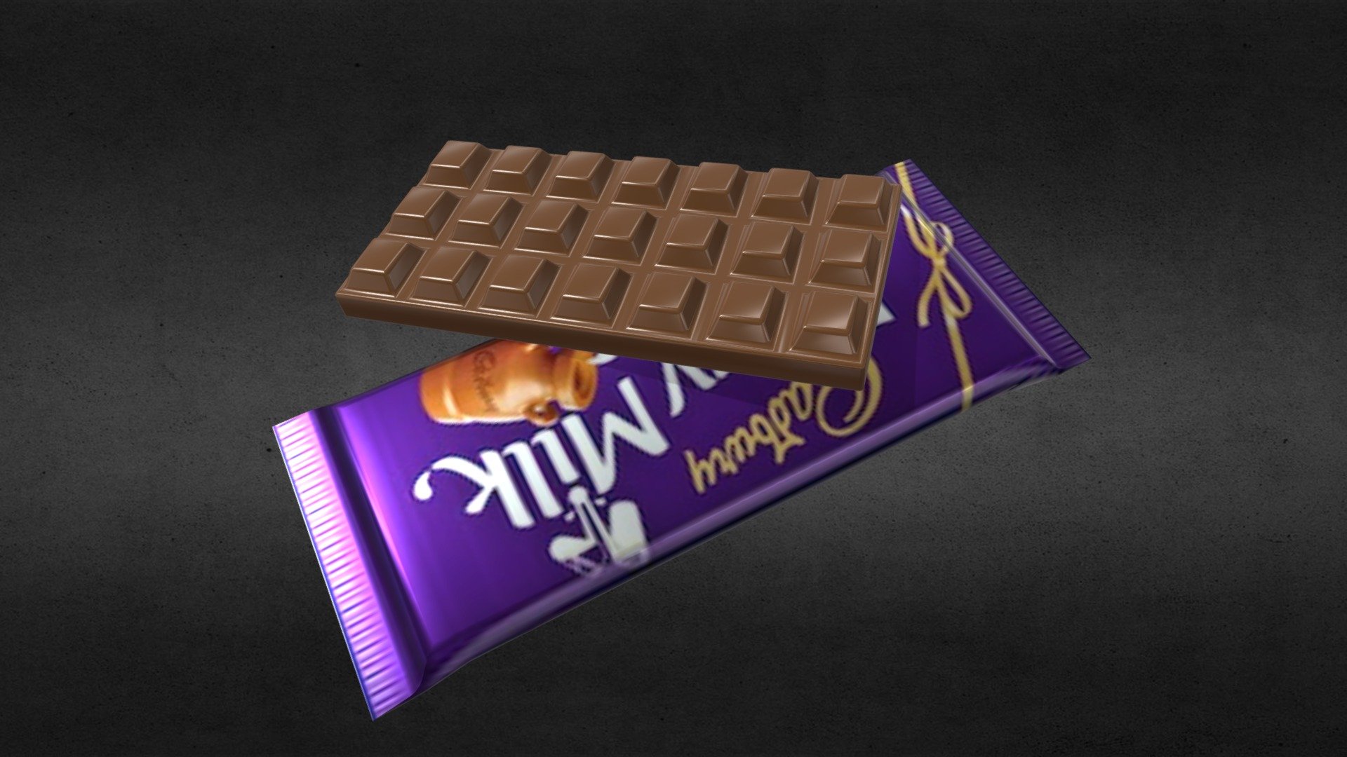 Dairy Milk chocolate 3d model - Download Free 3D model by saqib24 ...