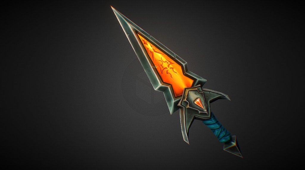 Enchanted Dagger - 3D model by markskovrup [1317497] - Sketchfab