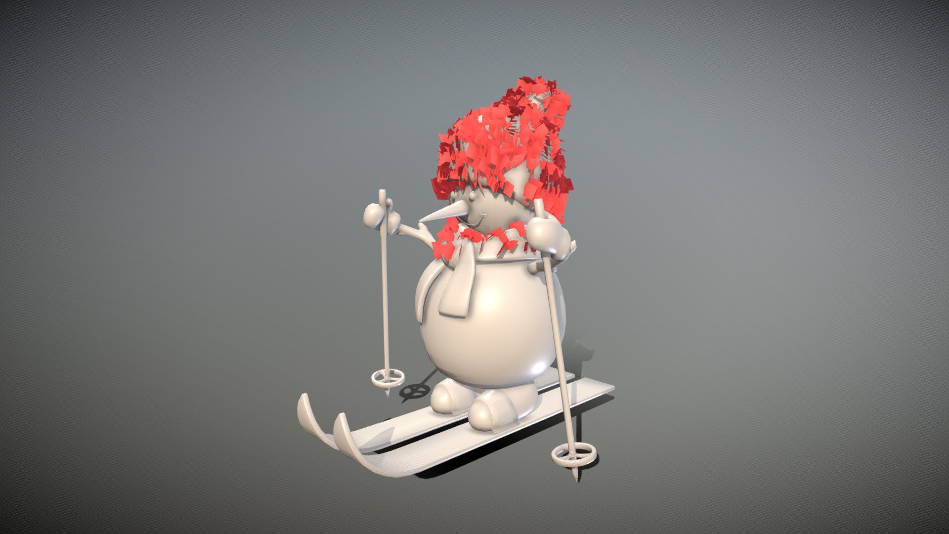 Snowman Skier - 3D model by VR 360° Expert (@vr360expert) [131cc29 ...