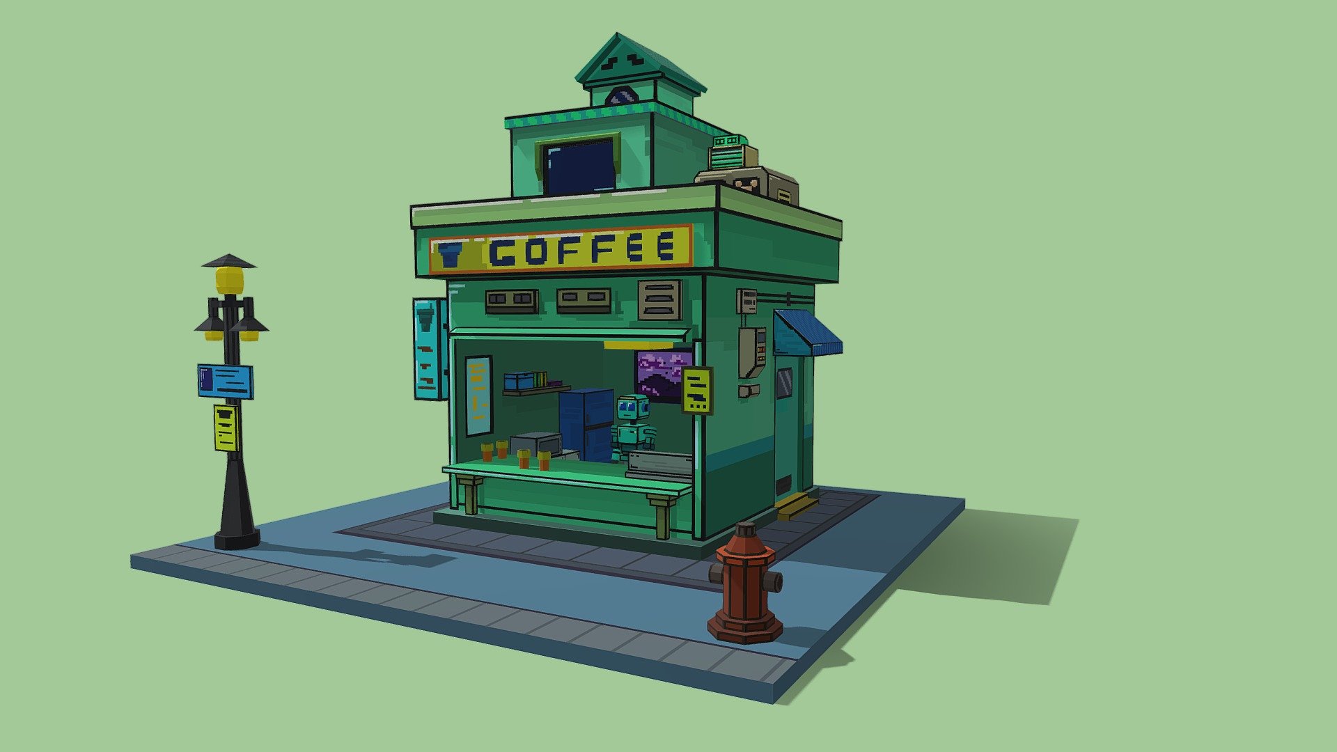 3D Pixel Art House - Download Free 3D model by ARIPIX_ARTs (@AripixArt ...