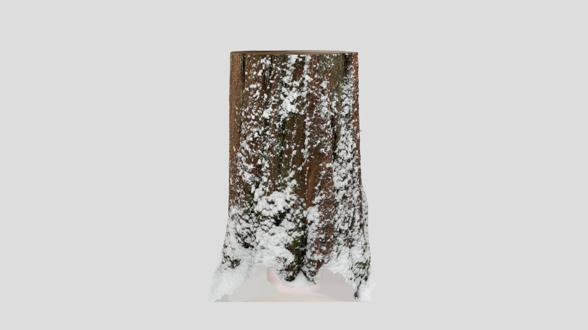 Snowy Tree Trunk - Download Free 3D model by nahenway [131dbea] - Sketchfab