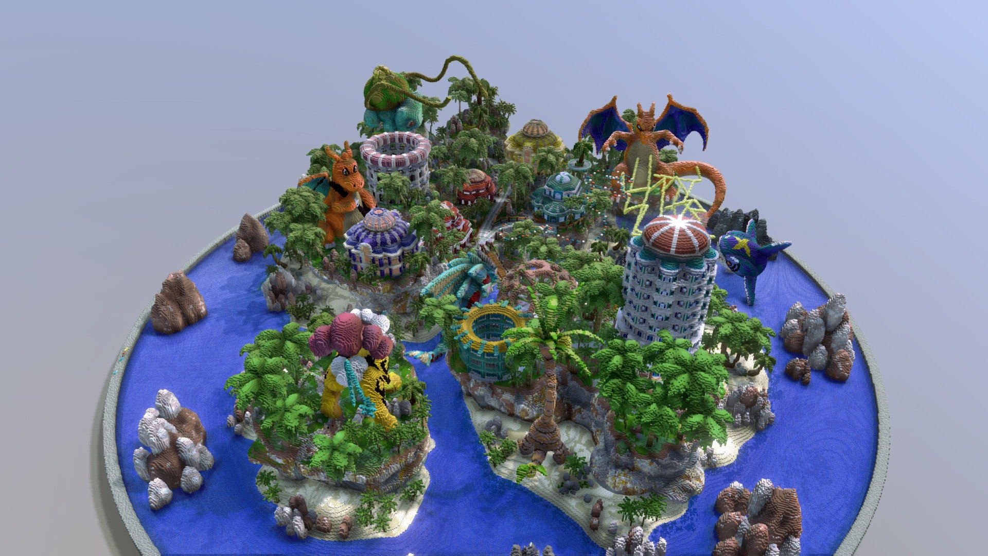 Tropical Pixelmon Spawn - 3D model by BreadBuilds [131ed9b] - Sketchfab