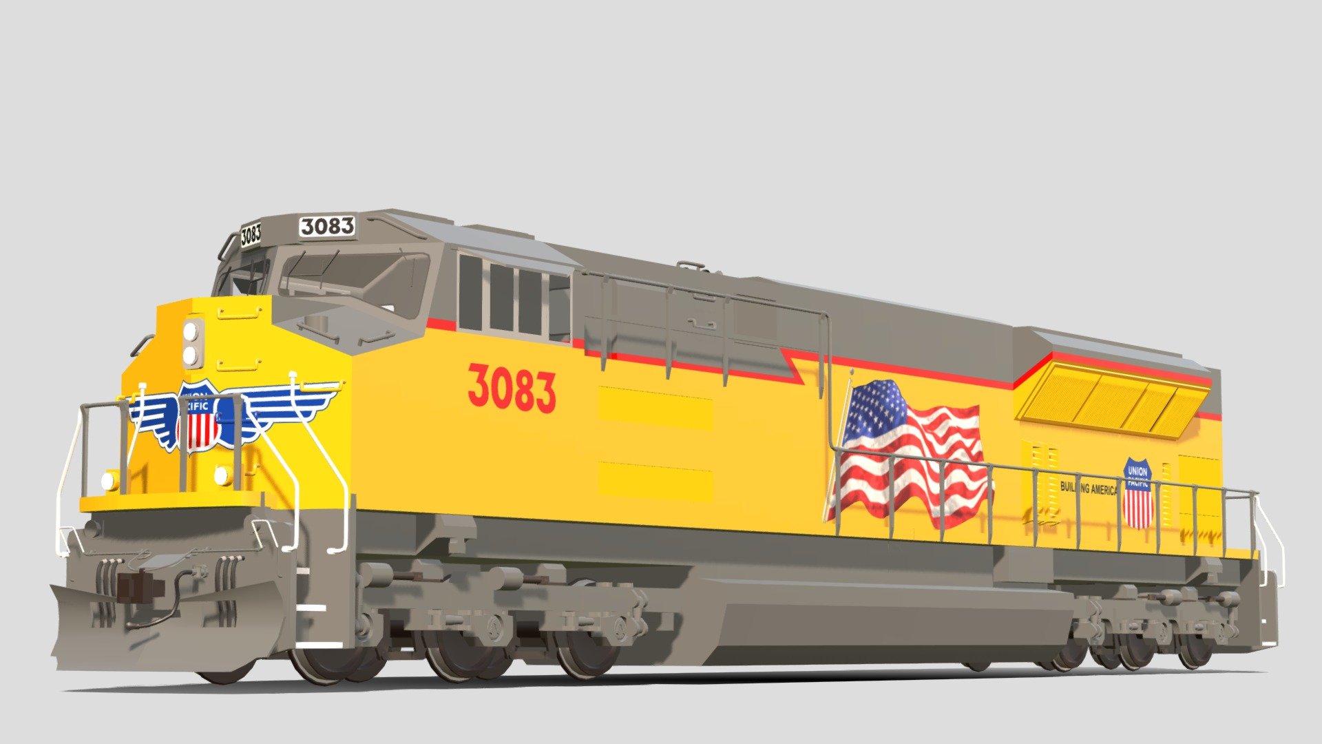 Union Pacific EMD SD70ACe-T4 - Download Free 3D model by OUTPISTON ...