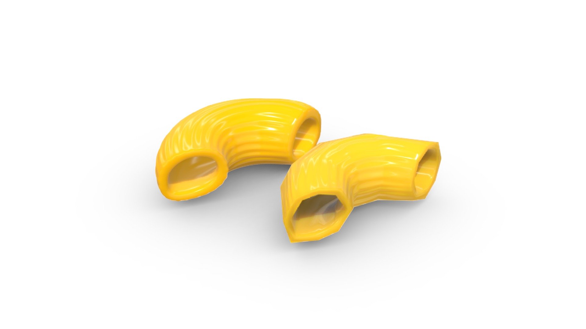 Single Cooked Macaroni - Download Free 3D model by AleixoAlonso ...