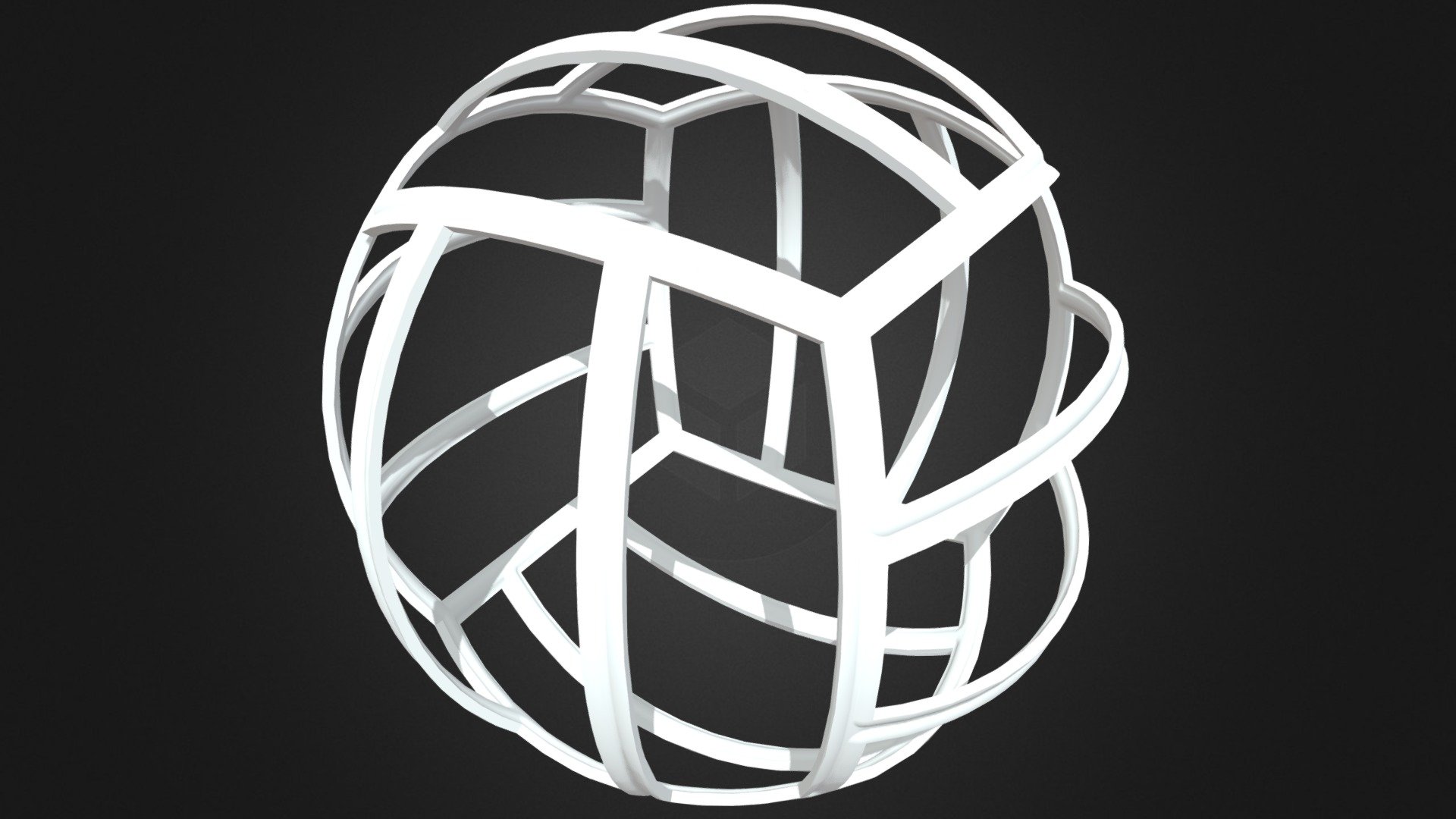 Wireframe Shape Geometric Volley Ball - Buy Royalty Free 3D model by MR ...