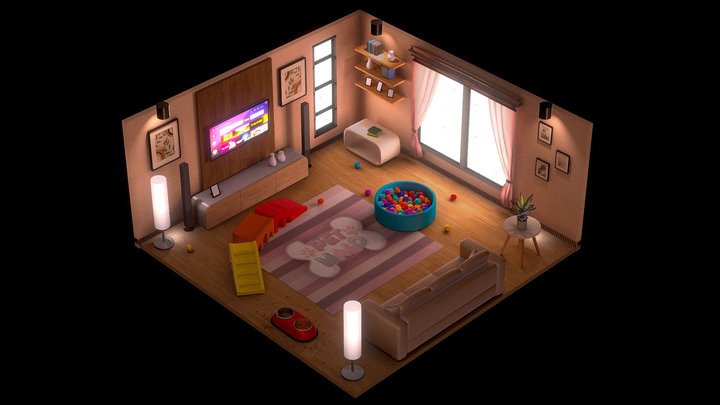 Isometric 3D models - Sketchfab