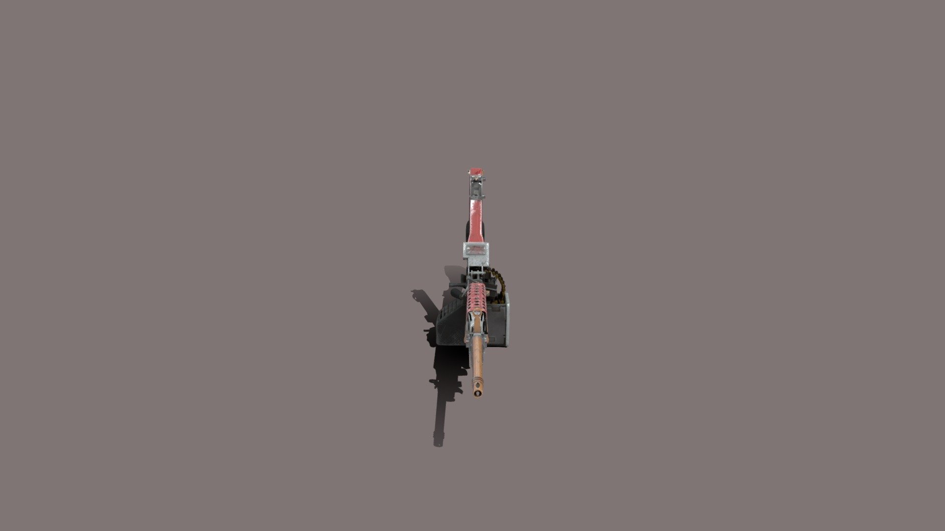 A M249 from rust. - 3D model by Wxrd (@dah0k4) [1324f44] - Sketchfab