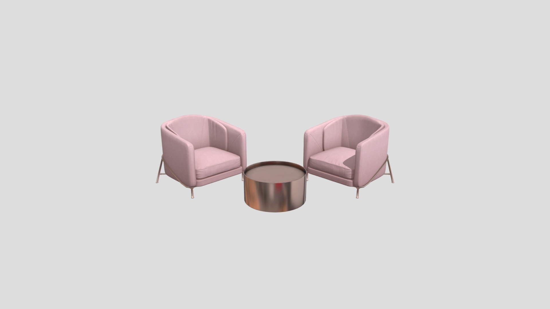 Sofa Pink - Download Free 3D model by IanAbenaitwe [1329020] - Sketchfab