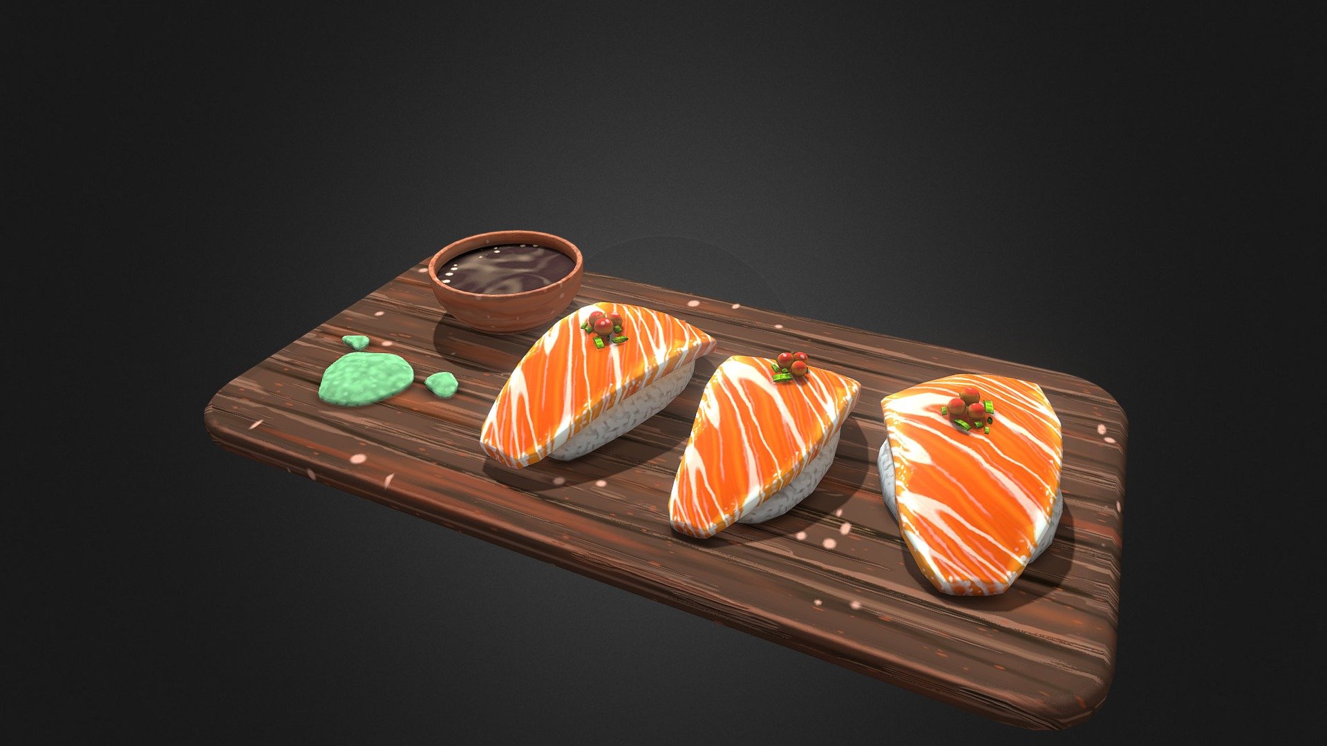 Sushi - Download Free 3D model by minhnguyenle0712 [132ae96] - Sketchfab