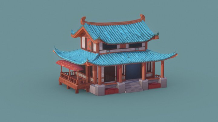 Chinese-architecture 3D models - Sketchfab