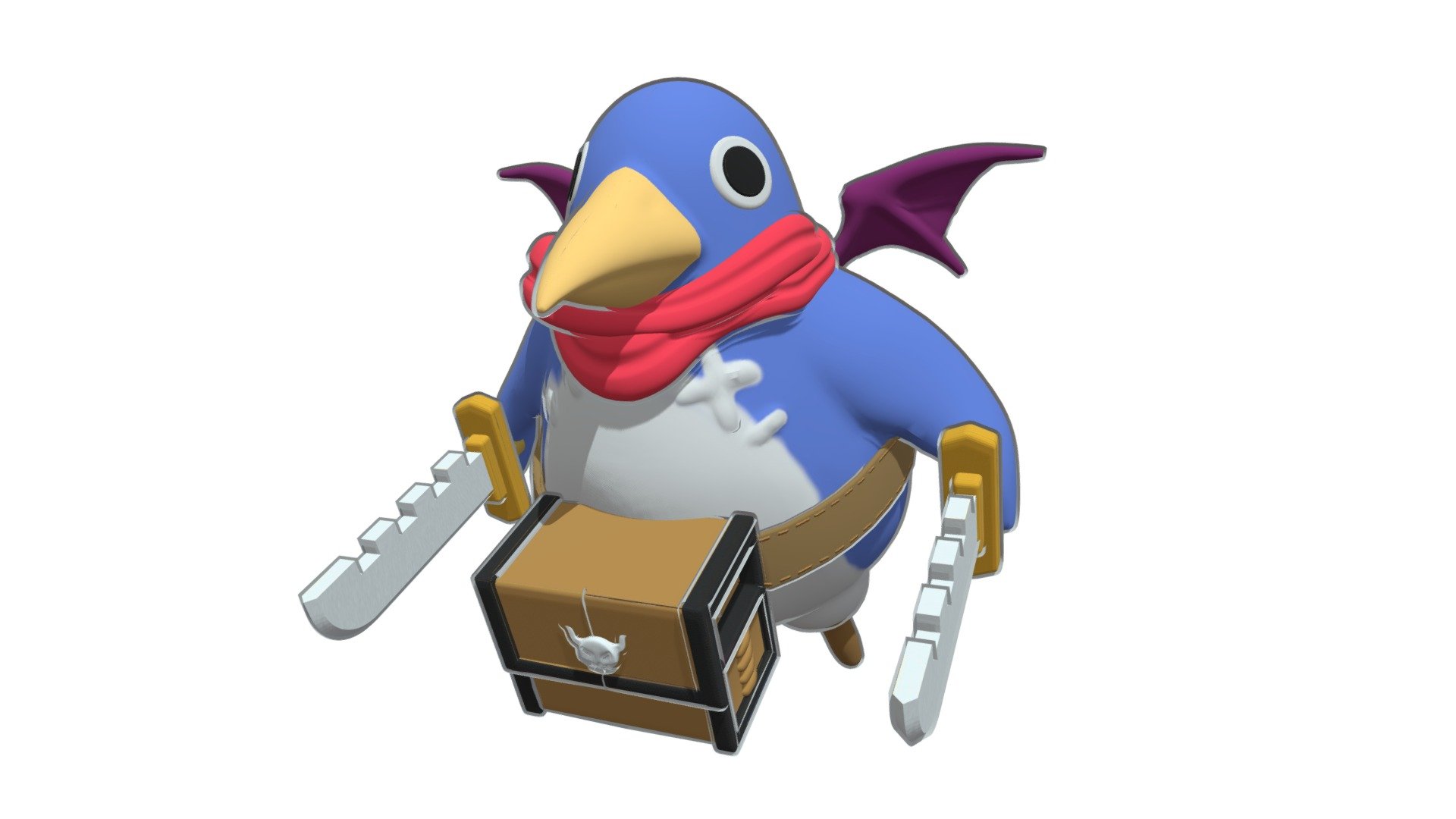 Prinny - 3D model by Ricardo Lionar (@ricardolionar) [132bbea] - Sketchfab