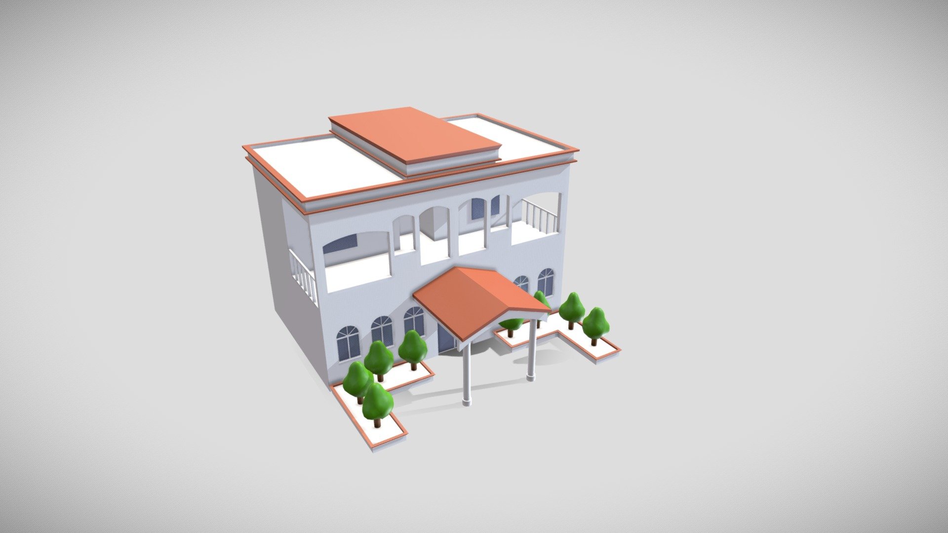 Hotel - low-poly building - Buy Royalty Free 3D model by cpineda3d ...