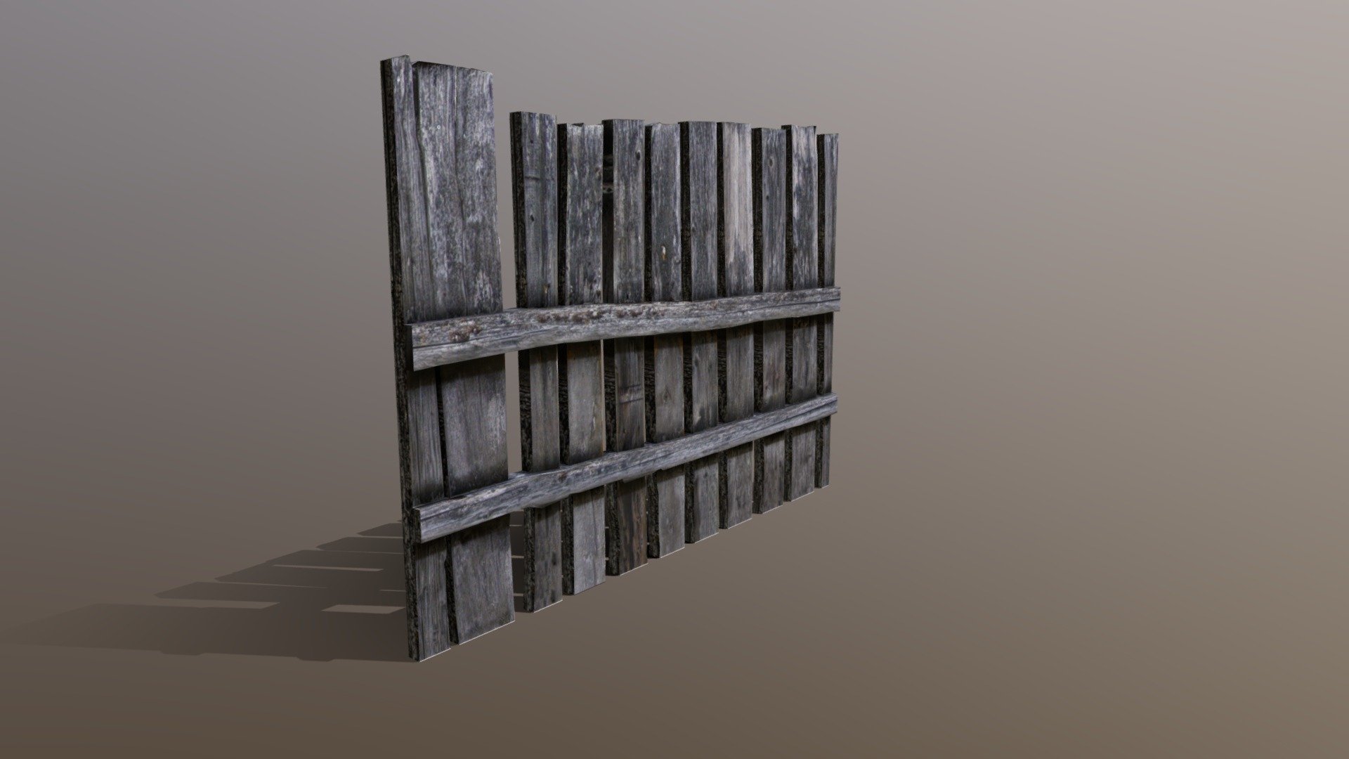 Lowpoly Wood Fence Seamless - Download Free 3D model by ijiklvn ...