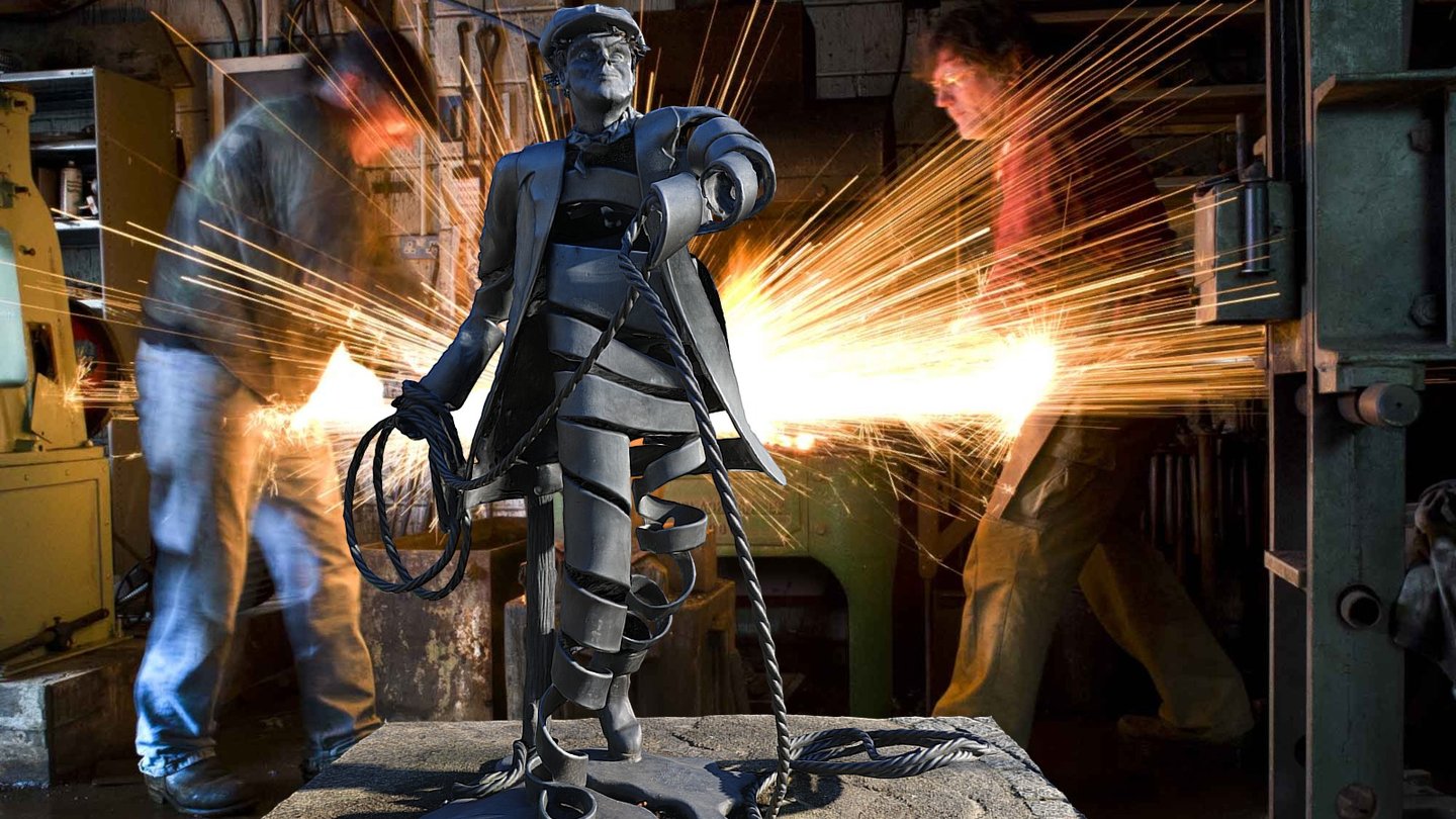 The Bargeman by Utopia Forge - 3D model by public-art.uk [1331134 ...