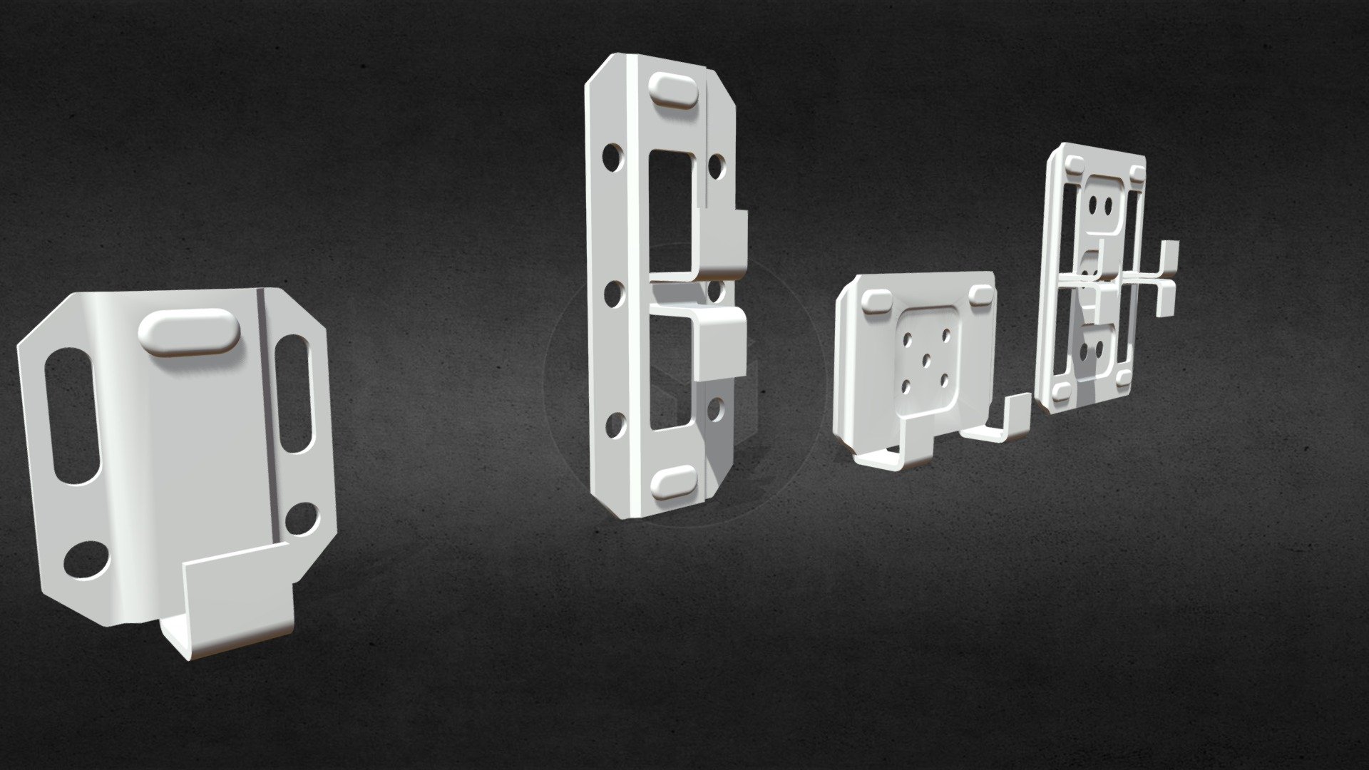 CR50 Visible Multi Clips Stainless Steel - 3D model by noyanv [1333b26 ...