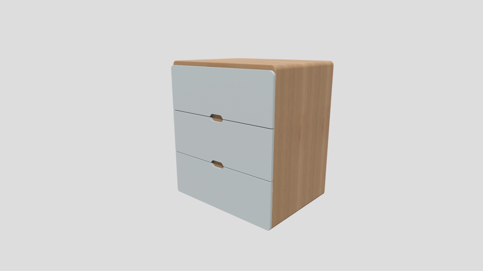 Netty 3-tier mini drawer side table 5colors - Buy Royalty Free 3D model ...