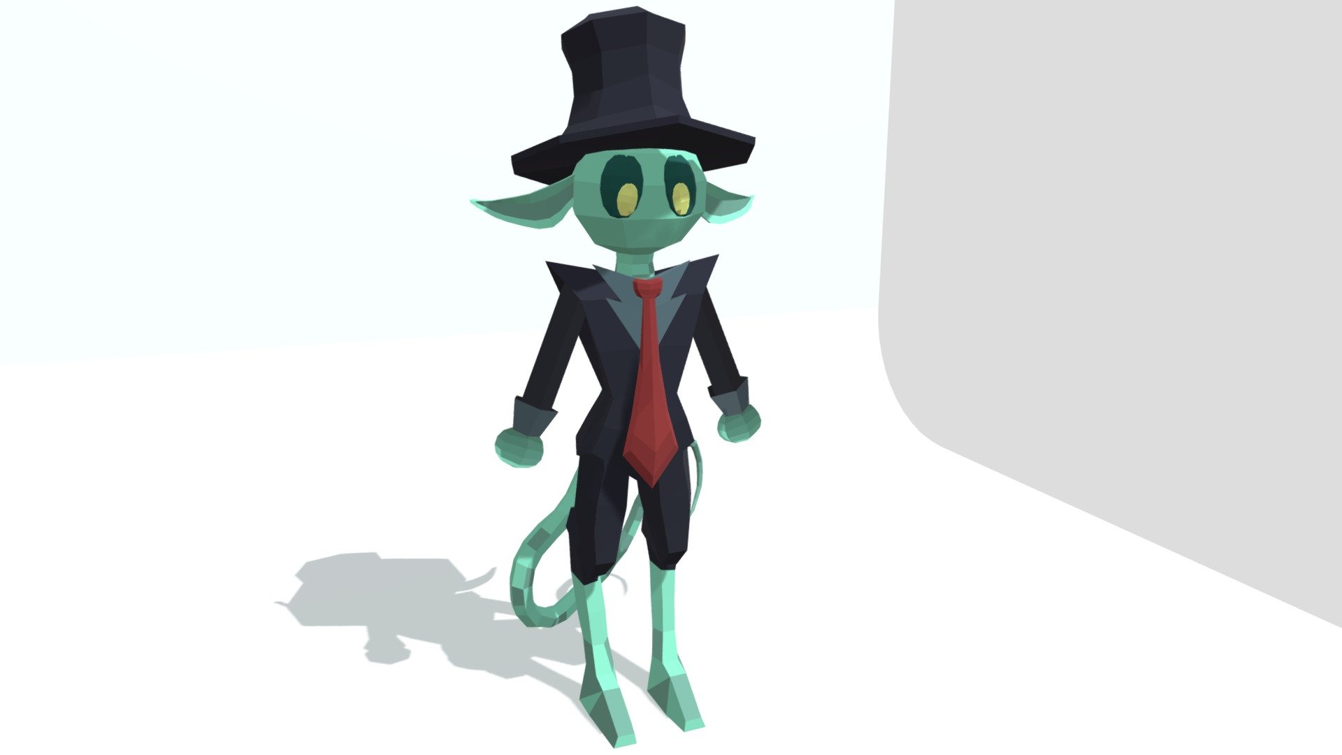 Blue Boyo - low poly dapper goblin - 3D model by River24 [13343e5 ...
