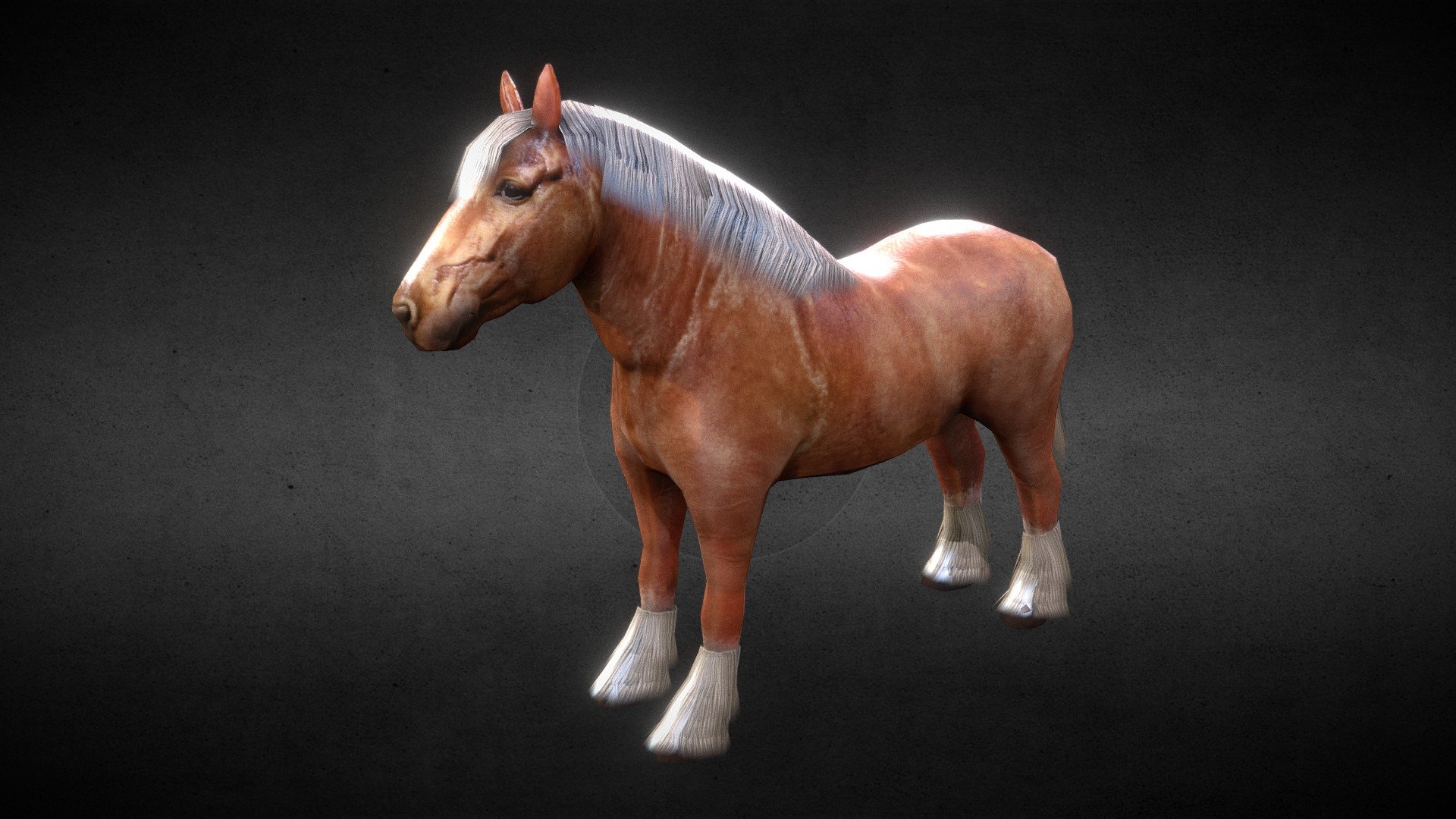 Breton Horse - 3D model by prof.alessandrolima [1334495] - Sketchfab