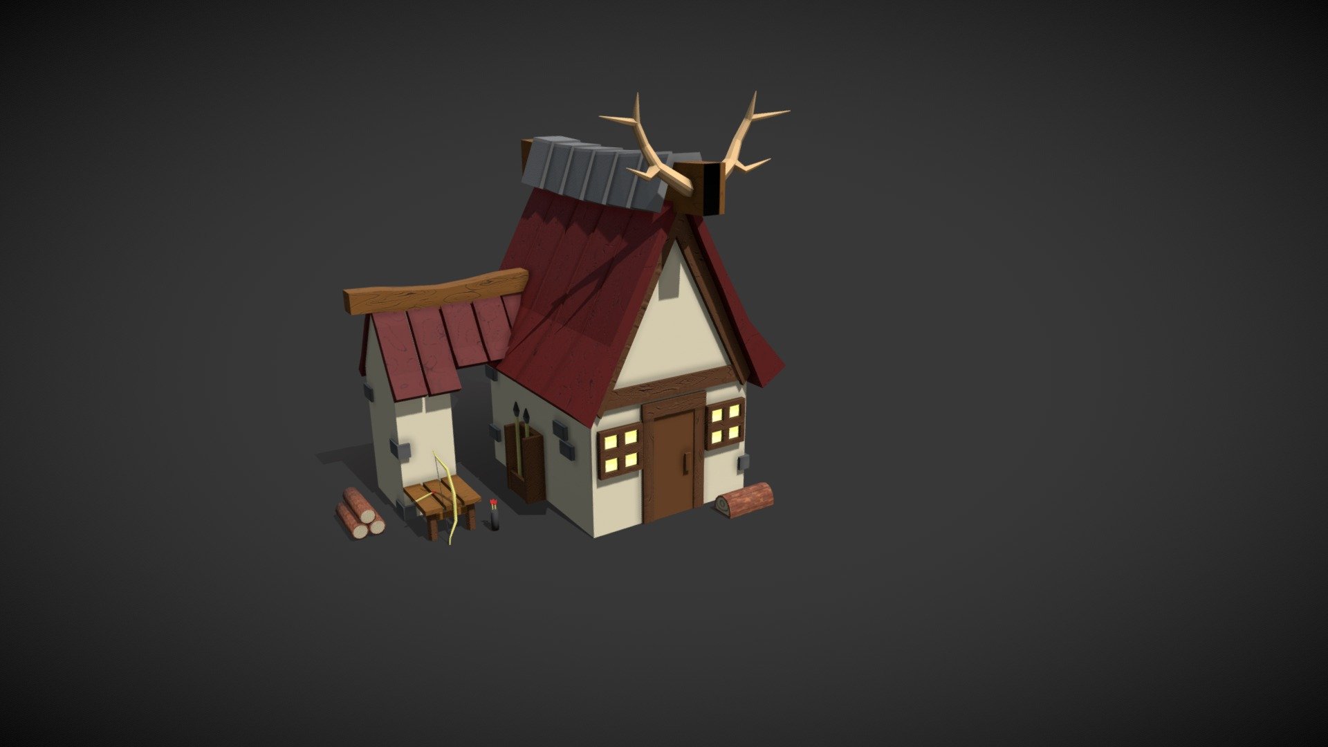 Game-Style House Model - Download Free 3D model by bohdan.cooperation ...