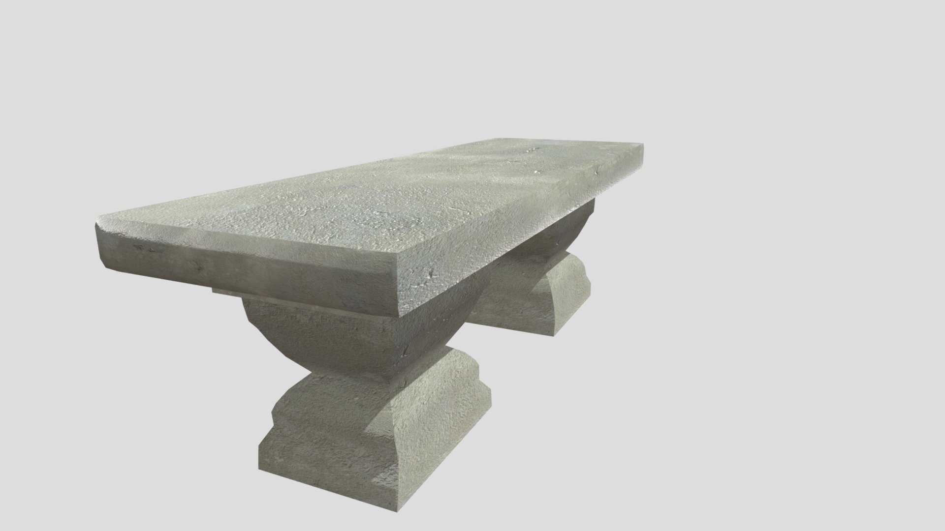 Stone Bench - Download Free 3D model by Maria Canitrot ...