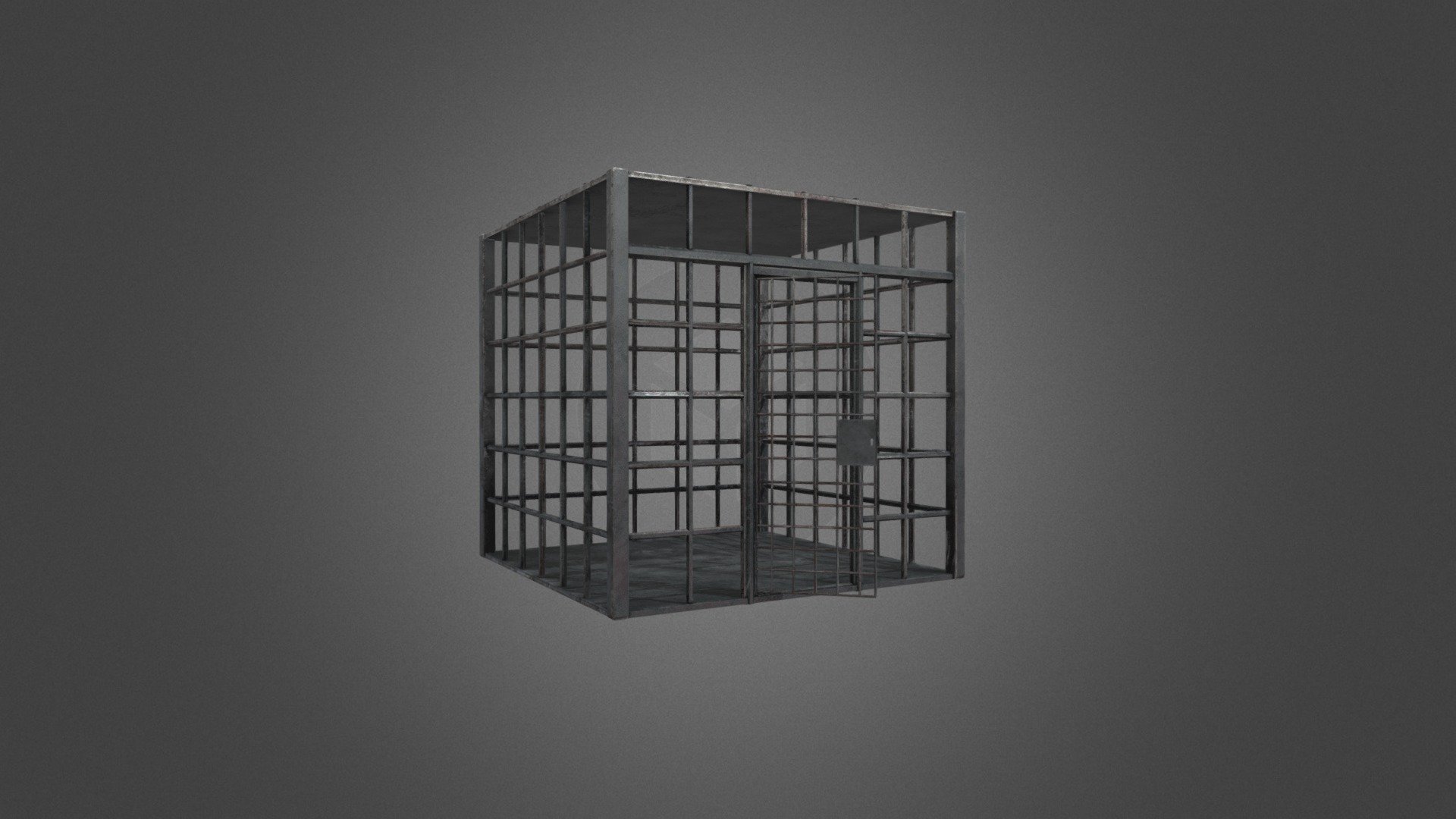 Low-Poly Prison Cage – Free Game Asset - Download Free 3D model by ...