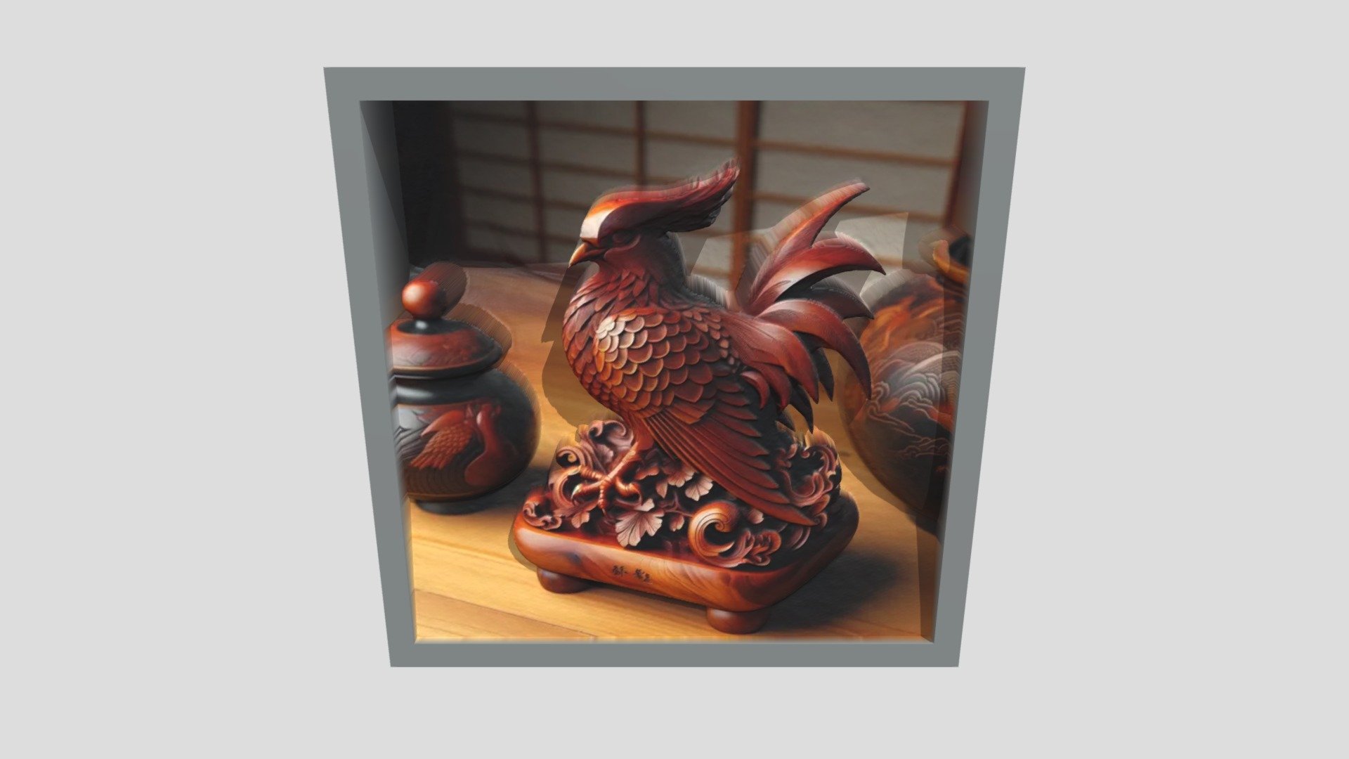Ichii Ittobori, Bird - 3D model by shigel [133ba08] - Sketchfab
