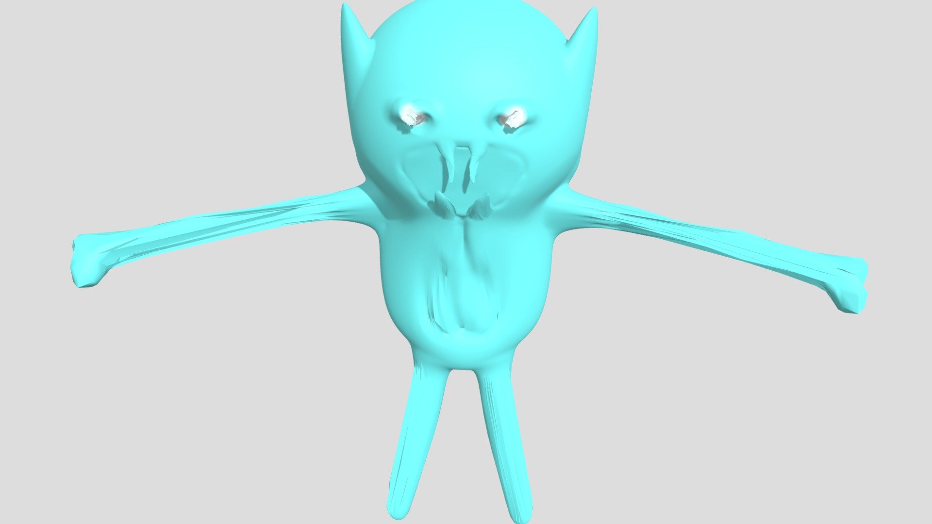 Blue golem monster - Download Free 3D model by itsjustmelon123459 ...
