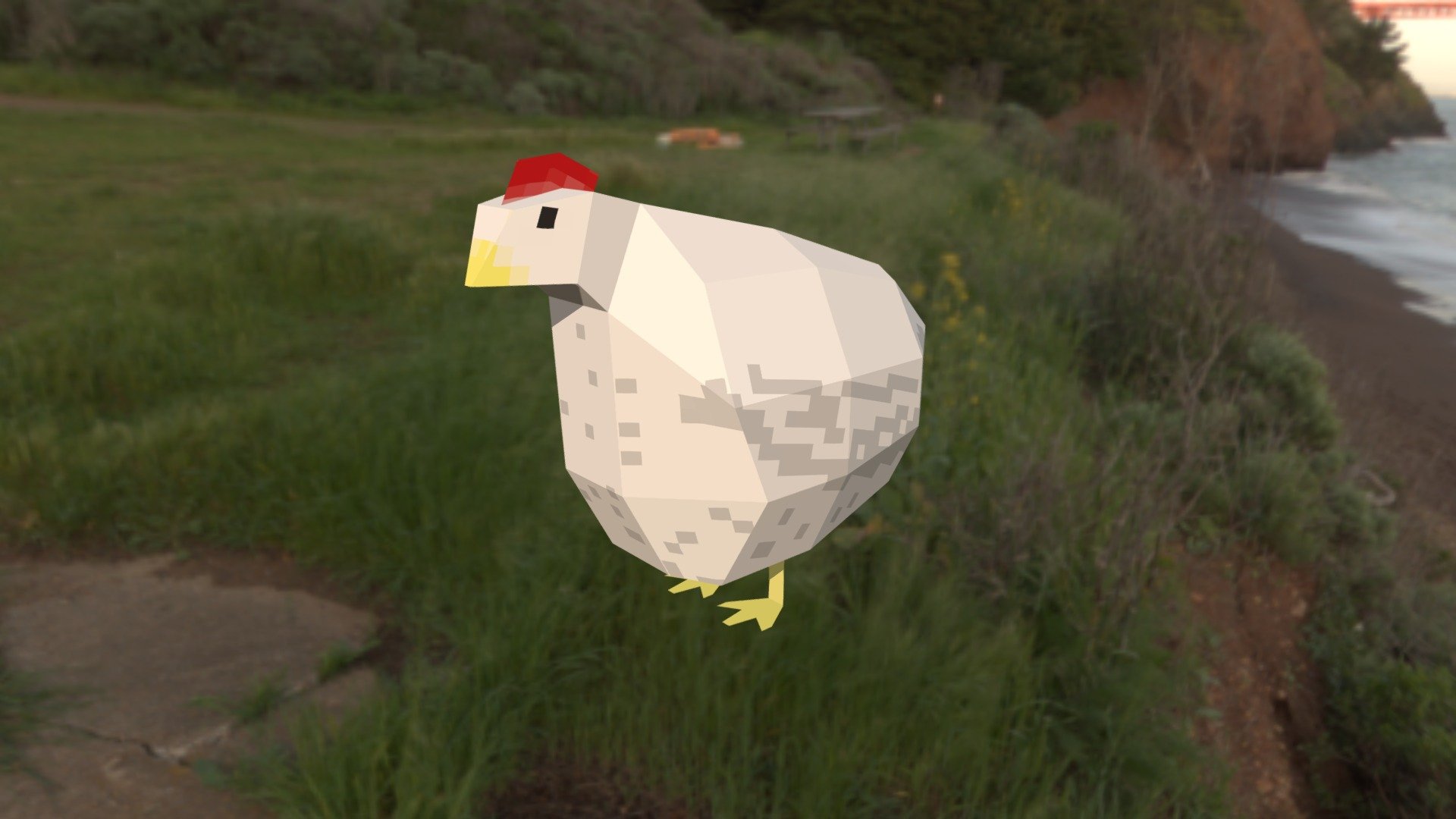 Super lowpoly pixelart chicken - Download Free 3D model by HEX 17 (@HEX ...