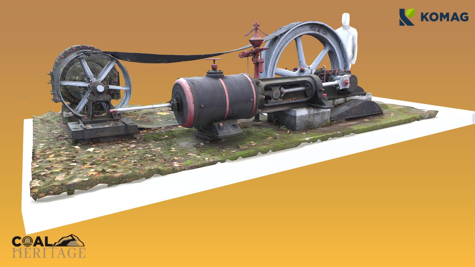 CoalHeritage - Steam engine driving the exhaust - 3D model by komag_dlm [134147a] - Sketchfab