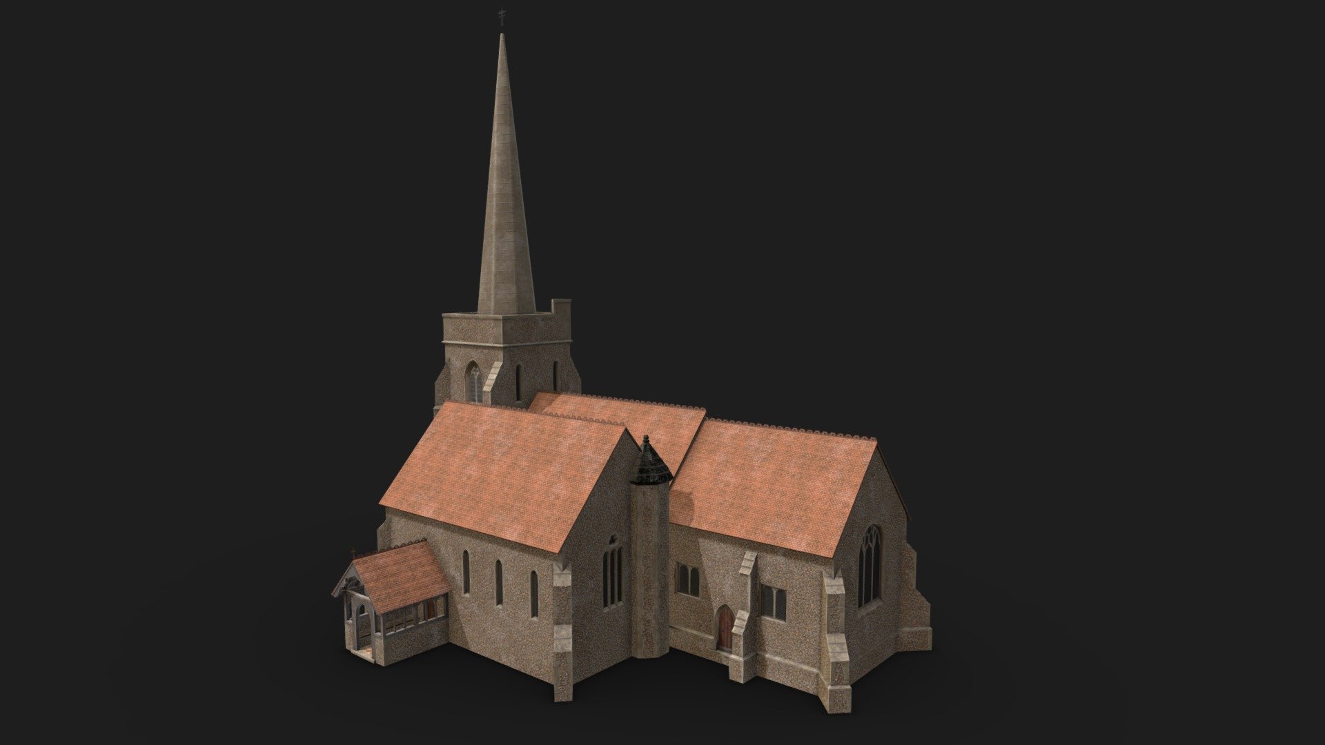 Norman church - 3D model by Vitaro [1341ba1] - Sketchfab
