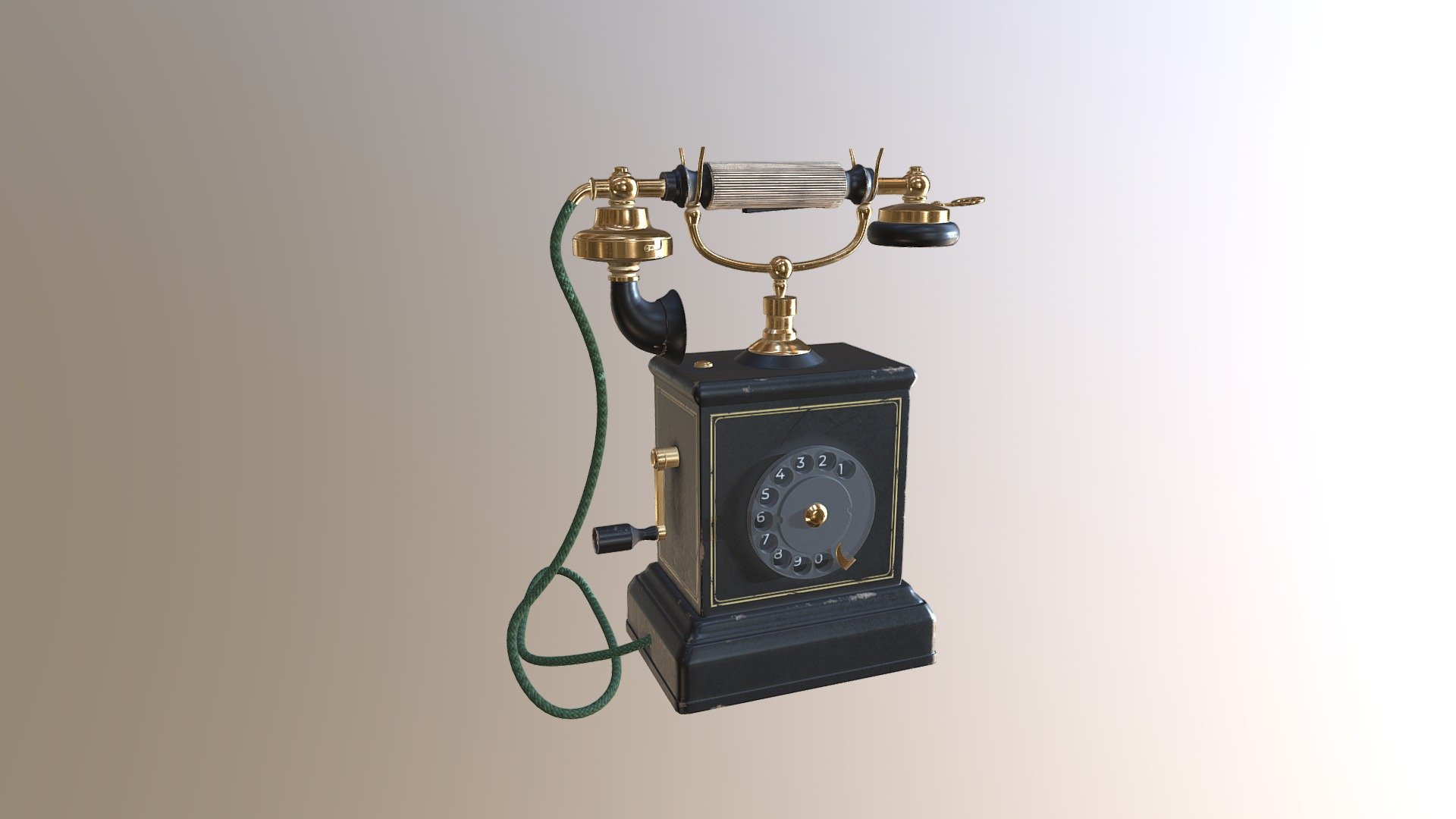Antique Telephone - 3D model by ellinska [1341dbd] - Sketchfab