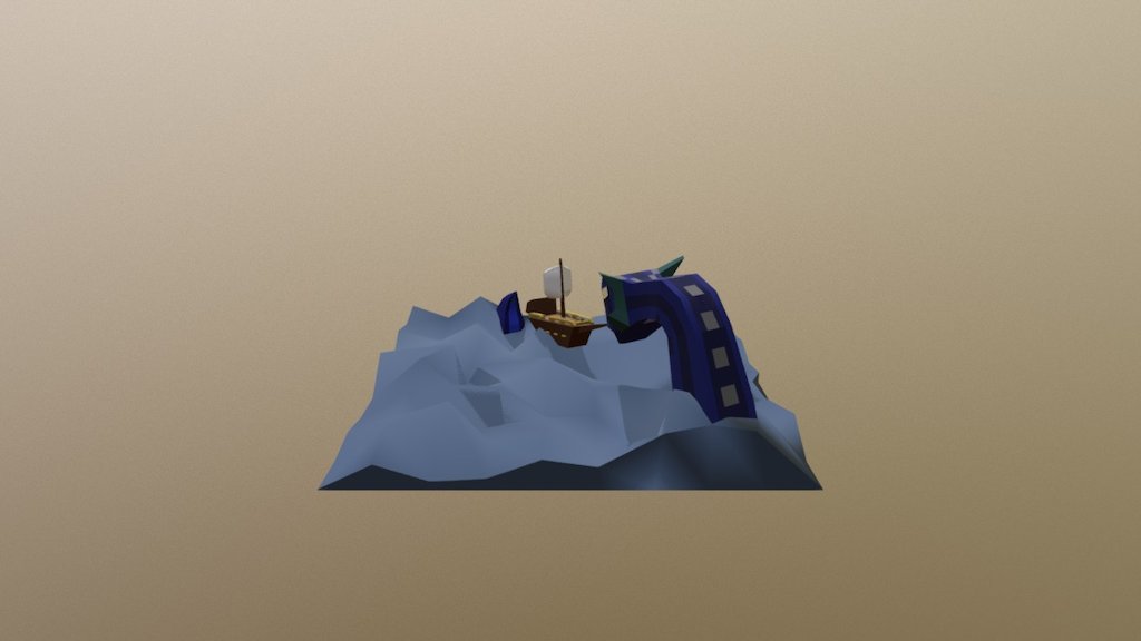 Sea Dragon attacking ship - Download Free 3D model by Blirxen [134294b ...