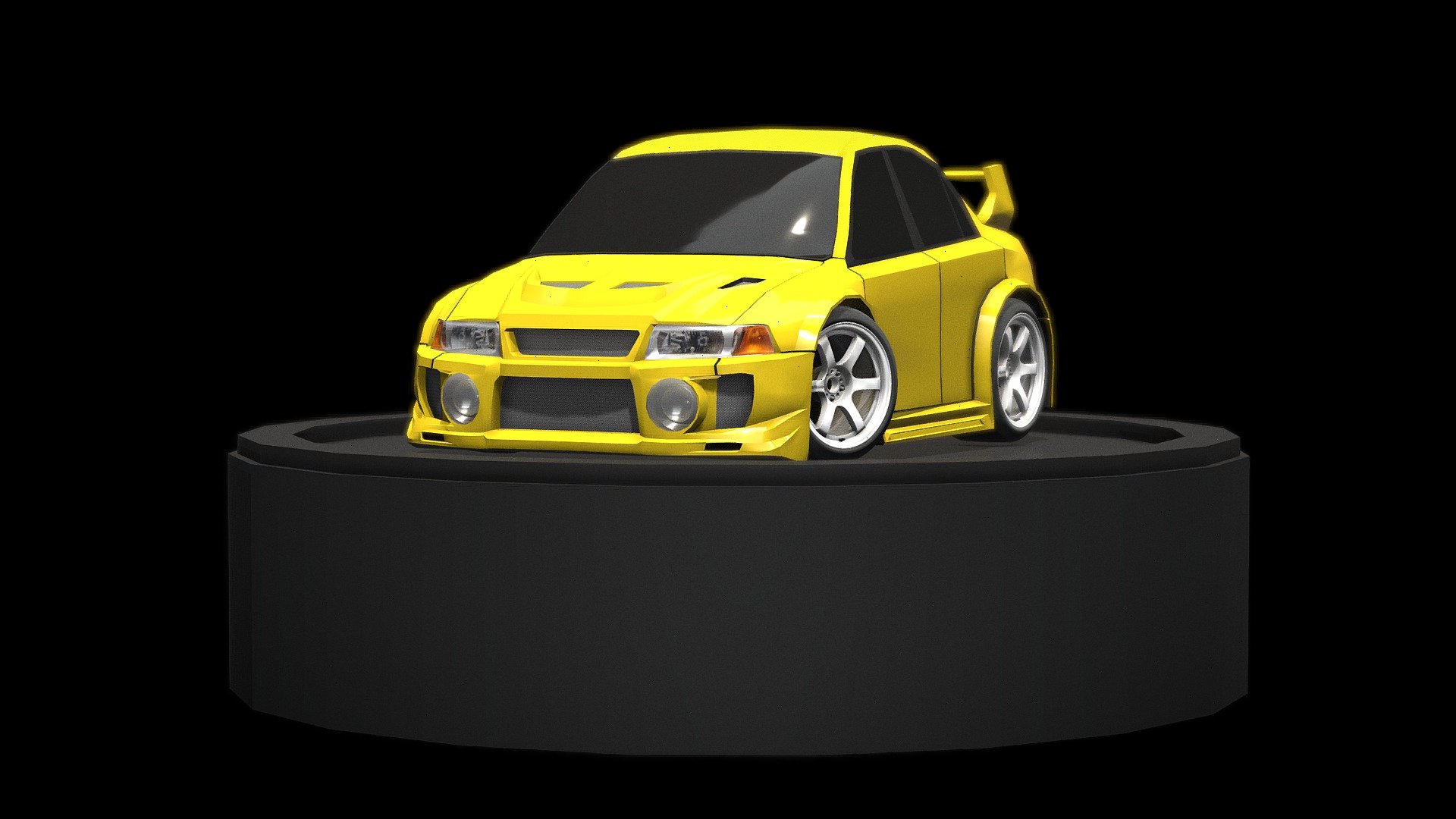 MITSUBISHI LANCER EVO 𝕍𝕀 (chibi) - 3D model by TEXTCHUP (@R.G.R ...