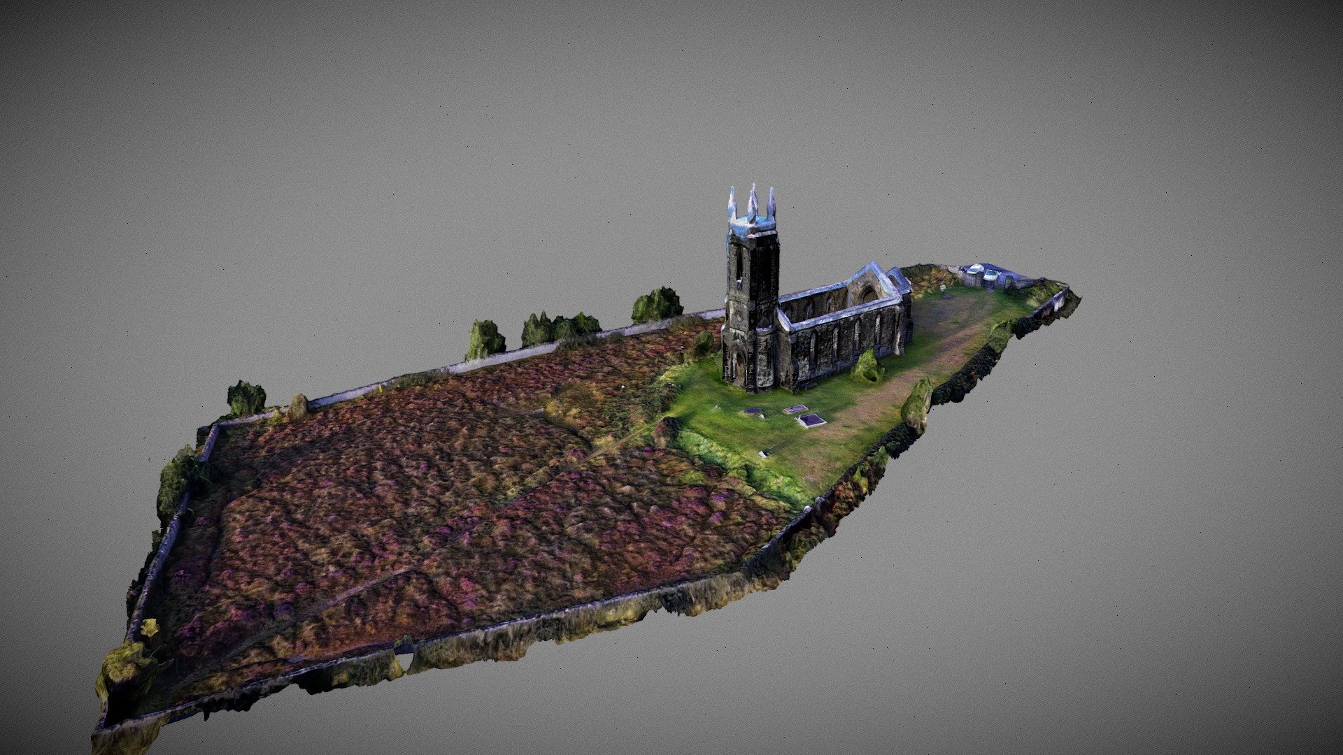 Old Church Dunlewey, Donegal - Download Free 3D model by Carraig Nua ...