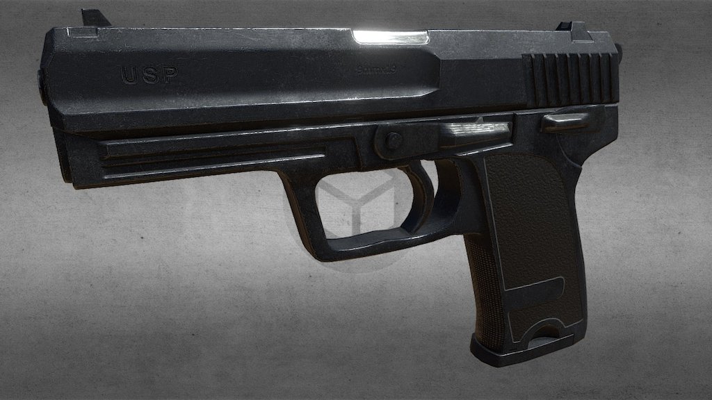 pistol - 3D model by acidzenith [1345f52] - Sketchfab