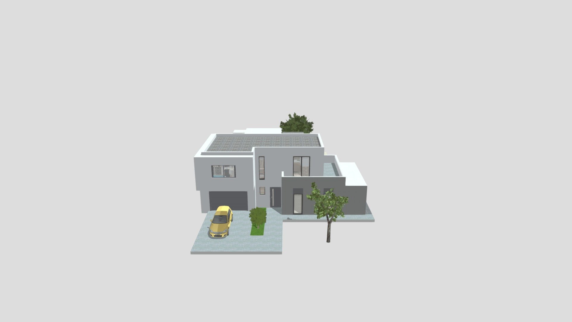 Cube House - Download Free 3D model by Home Design 3D (@homedesign3d ...
