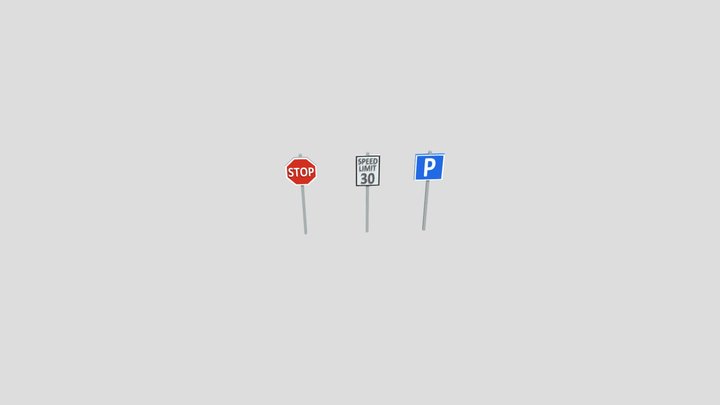 Road-sign 3D models - Sketchfab