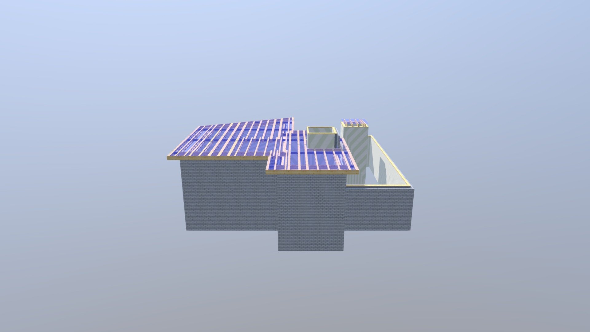 P11294A Posi Joist Flat Roof REV A - 3D model by valb [1349300] - Sketchfab