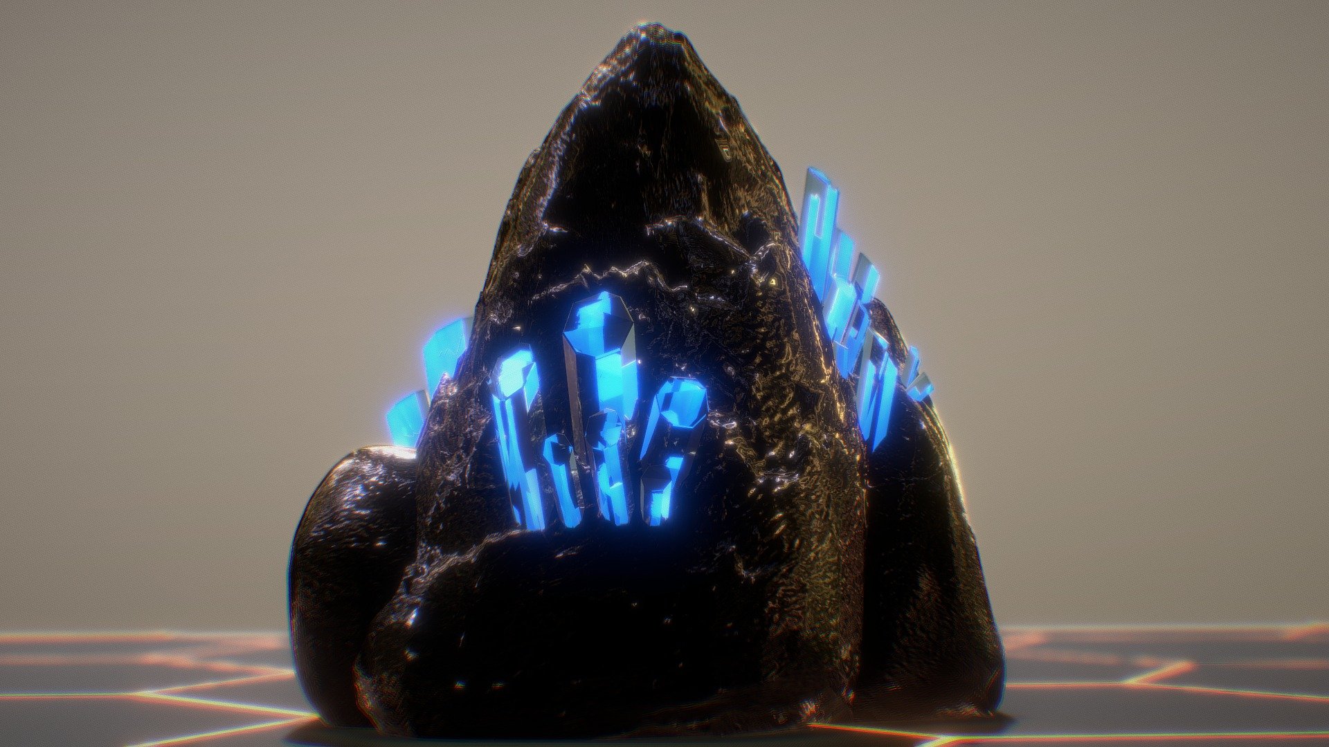 Alien Sci-fi Rock V3 - Buy Royalty Free 3D model by 3Dee (@mellydeeis ...