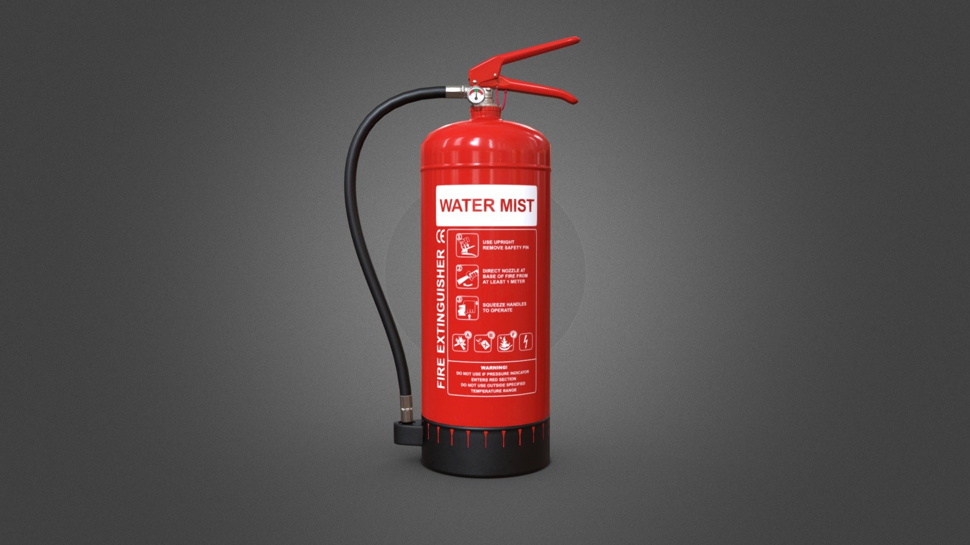 Water Mist Fire Extinguisher | PBR - Buy Royalty Free 3D model by M ...