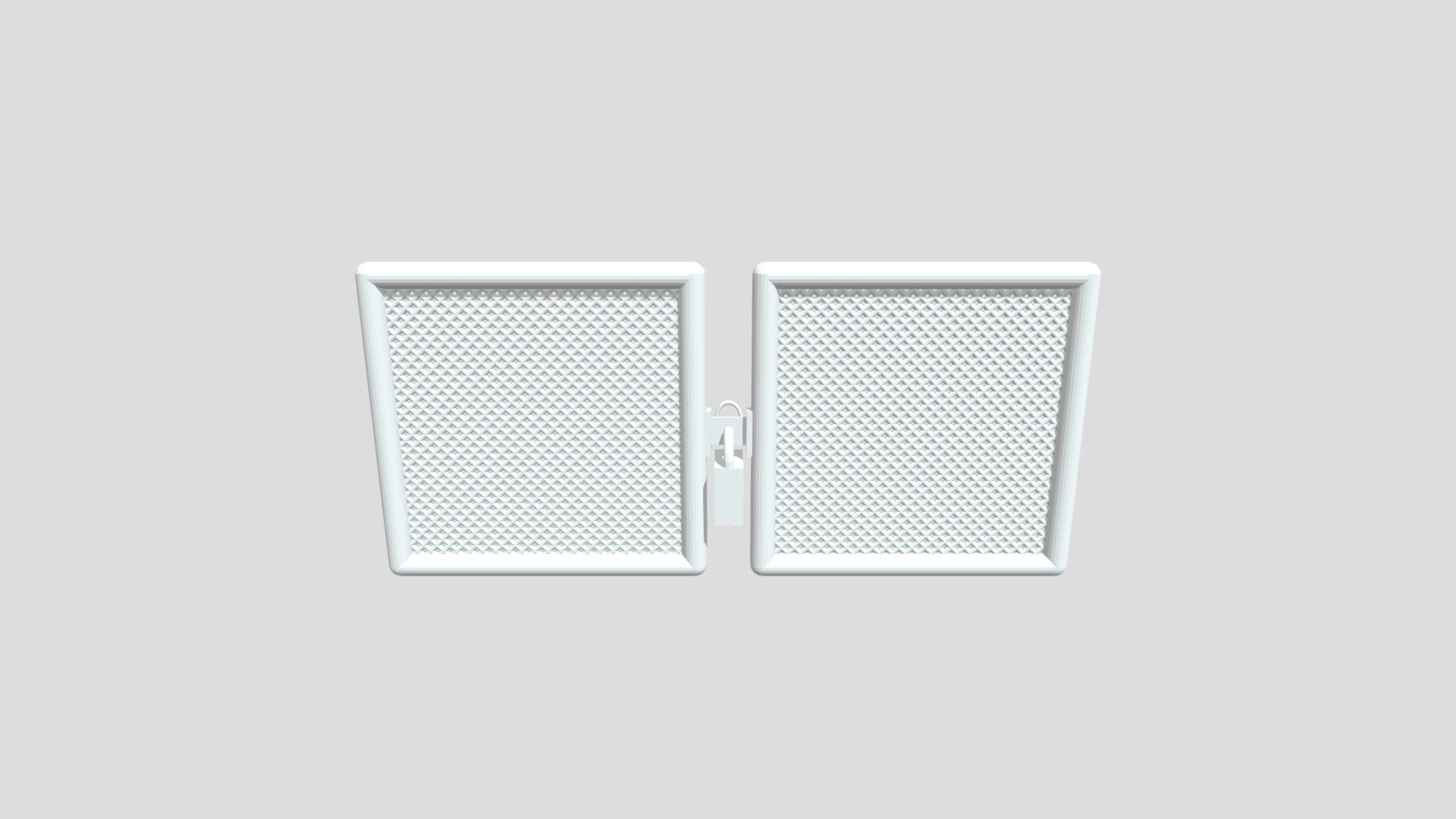 Gate with lock - Download Free 3D model by Bobteh [135425a] - Sketchfab