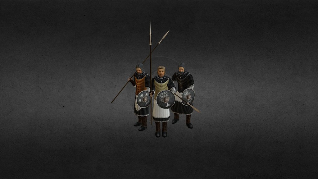 Gondor Spearmen Militia upgrade 1 - 3D model by Pyrosh [13542f0 ...