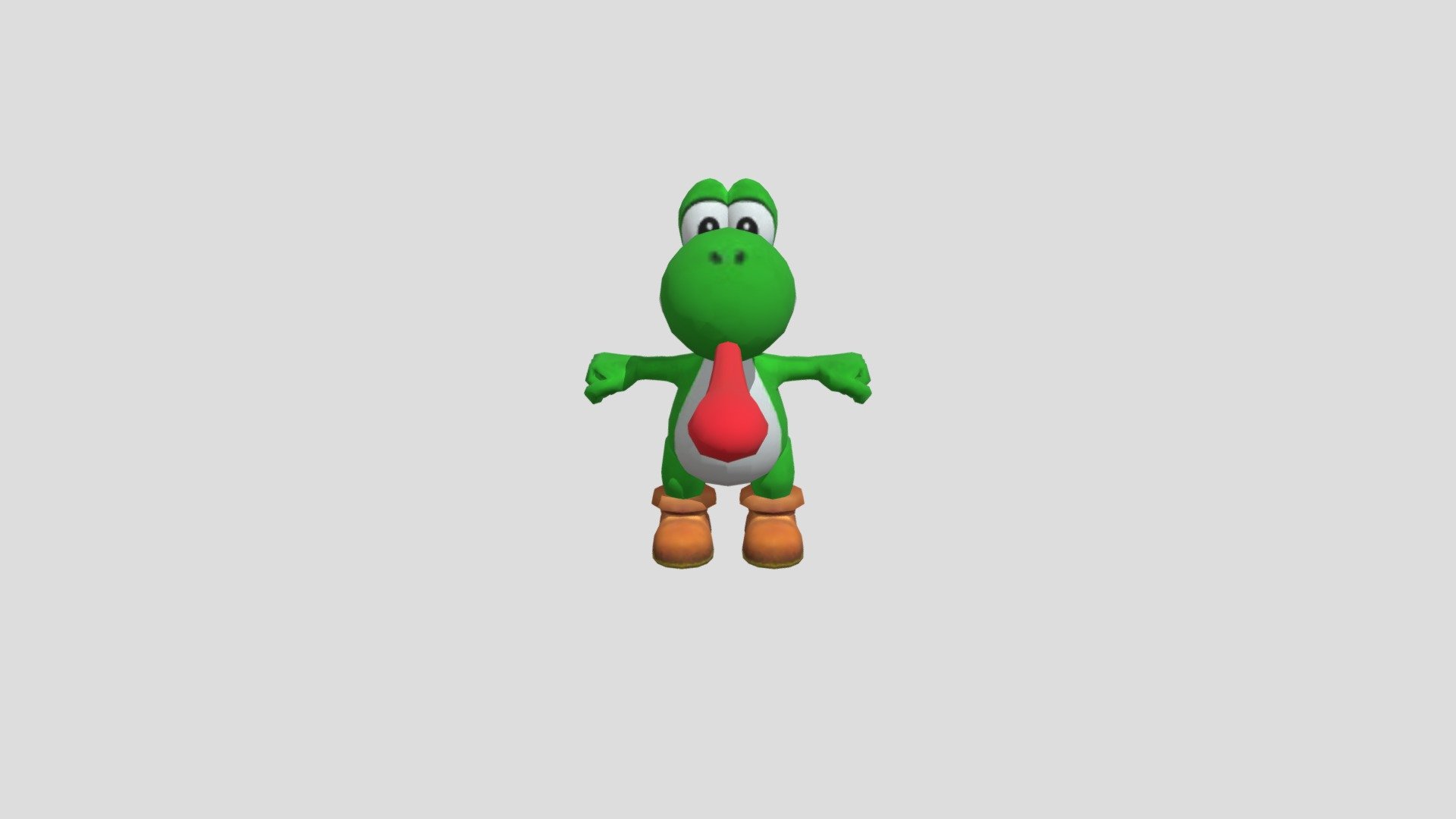 Super Mario Run Yoshi - 3D model by santiagoc96906 [1355097] - Sketchfab