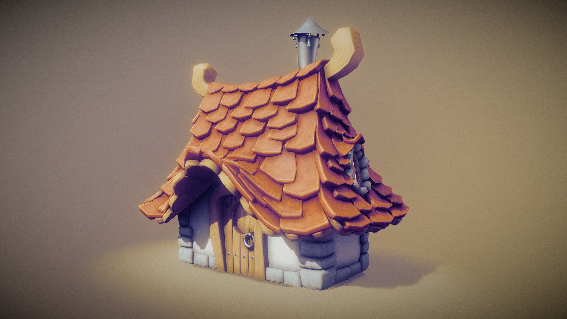 Moovie Toons - Stone House - 3D model by SEVEZ [1355cdb] - Sketchfab