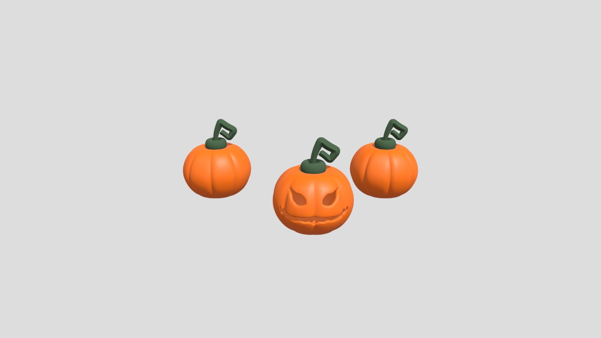 Halloween Pumpkin & Normal Pumpkin - Download Free 3D model by ...