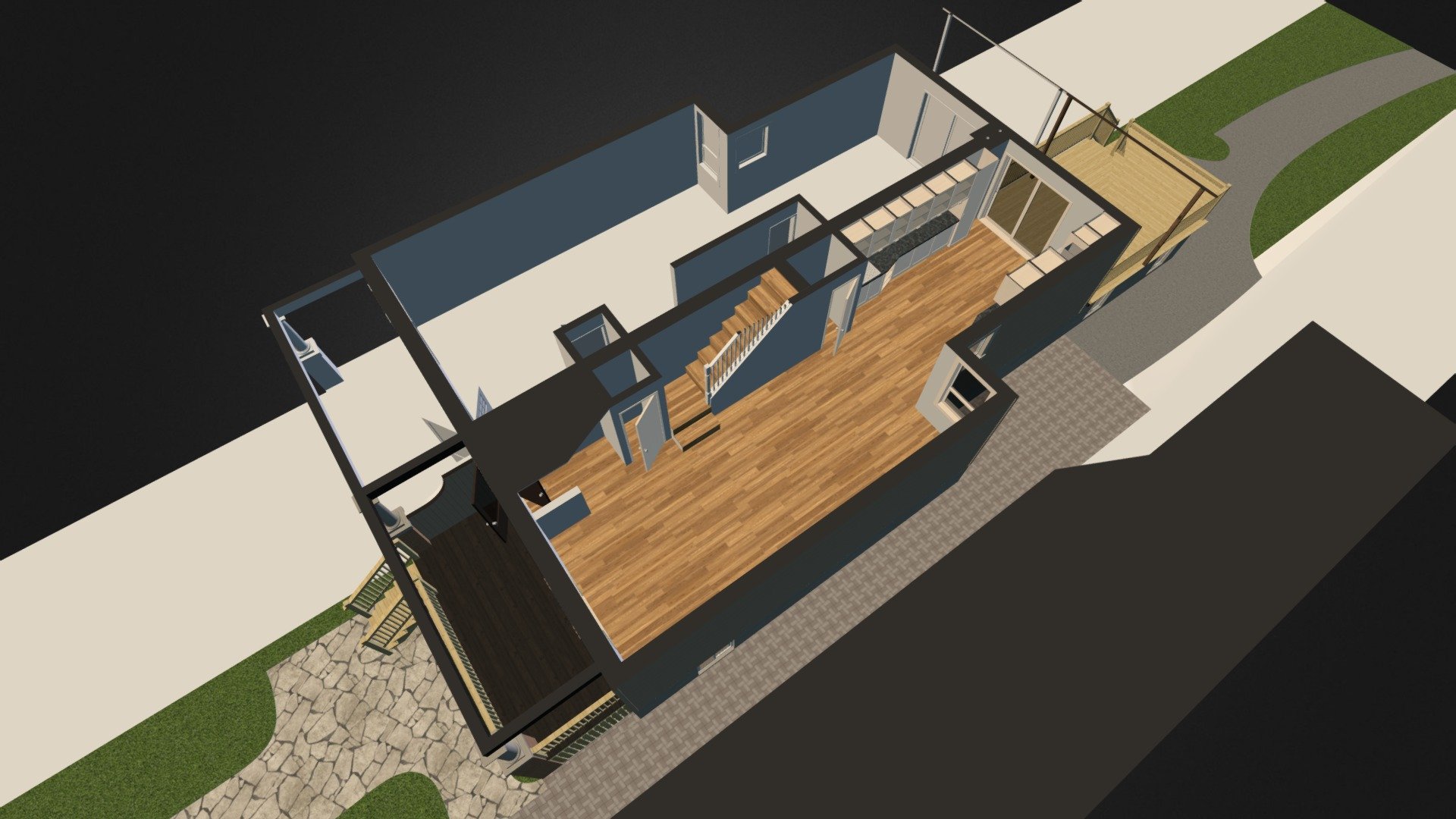 08-05 - GROUND FLOOR INTERIOR EXIST - 3D model by Cadaxx Design ...